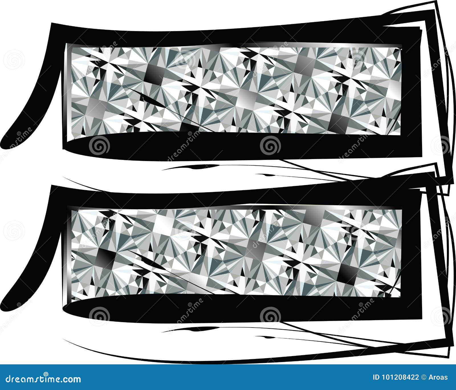 Diamond Font Symbol stock vector. Illustration of glowing - 101208422