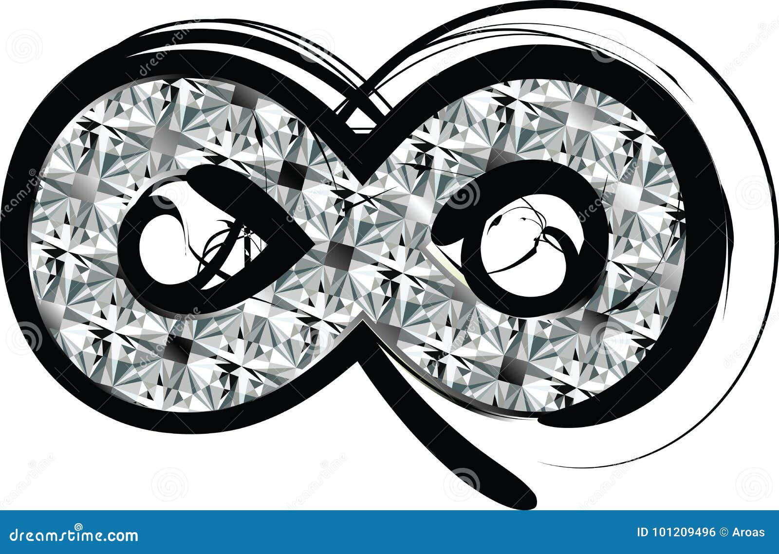 Diamond Font Symbol stock vector. Illustration of bright - 101209496