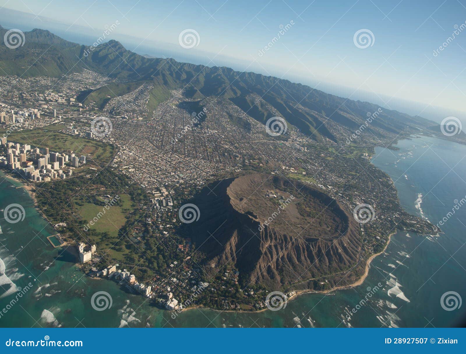 Diamond Head stock image. Image of volcanoes, rejuvenation - 28927507