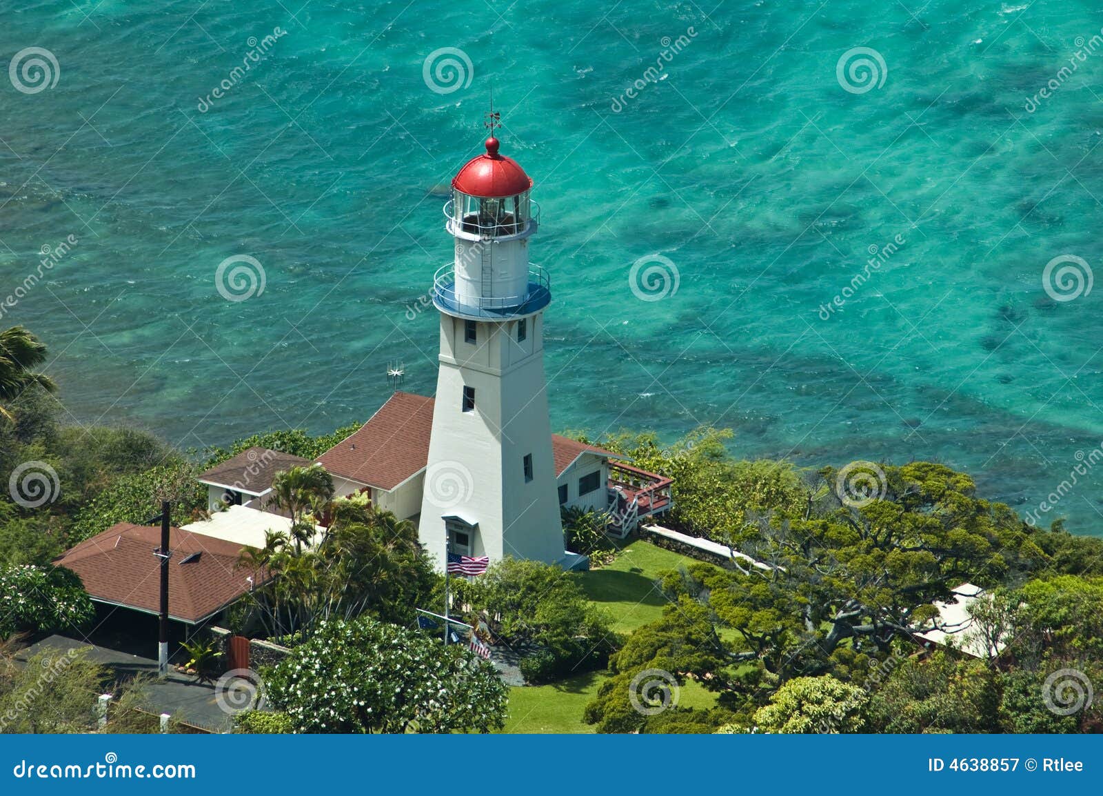 Diamond Head lighthouse stock image. Image of edifice - 4638857