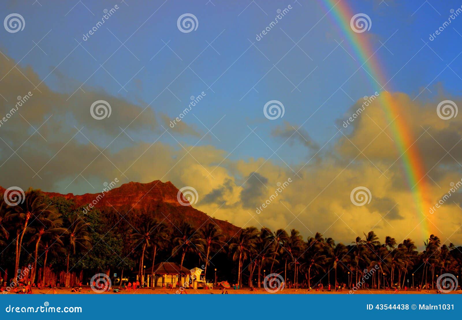 Diamond Head stock photo. Image of head, mountains, diamond - 43544438