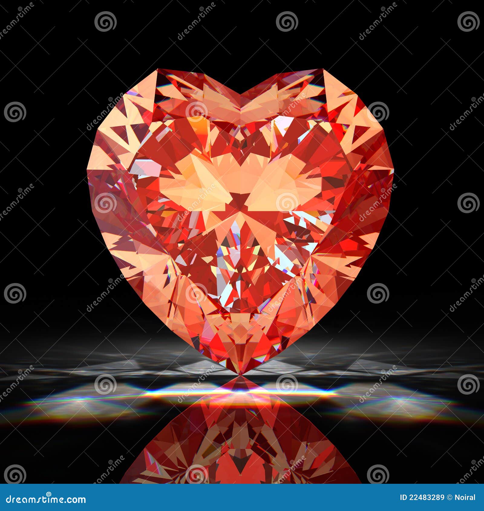 Diamond heart stock illustration. Illustration of passion - 22483289