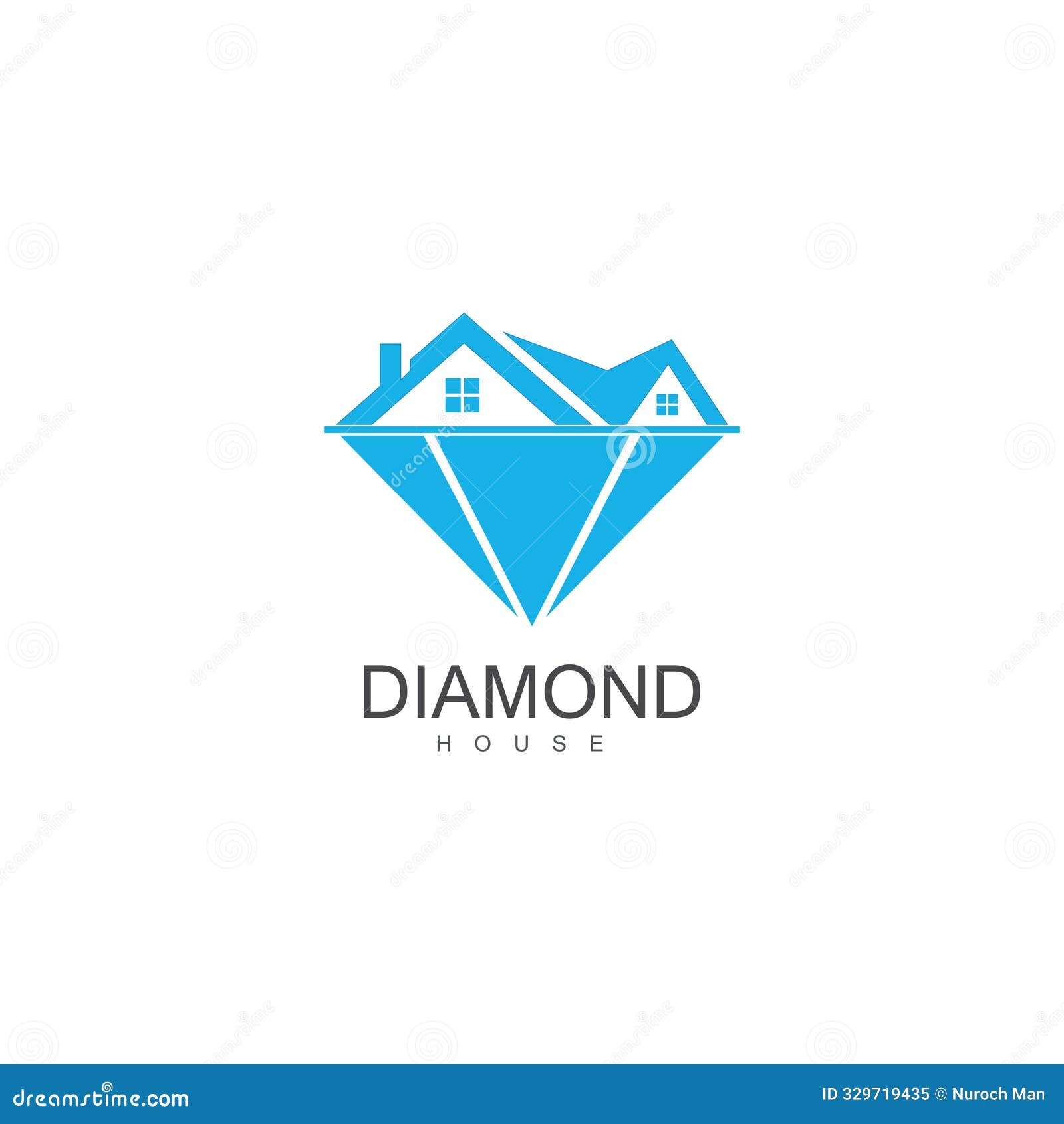 Diamond House Logo Vector Template Design Stock Vector - Illustration ...