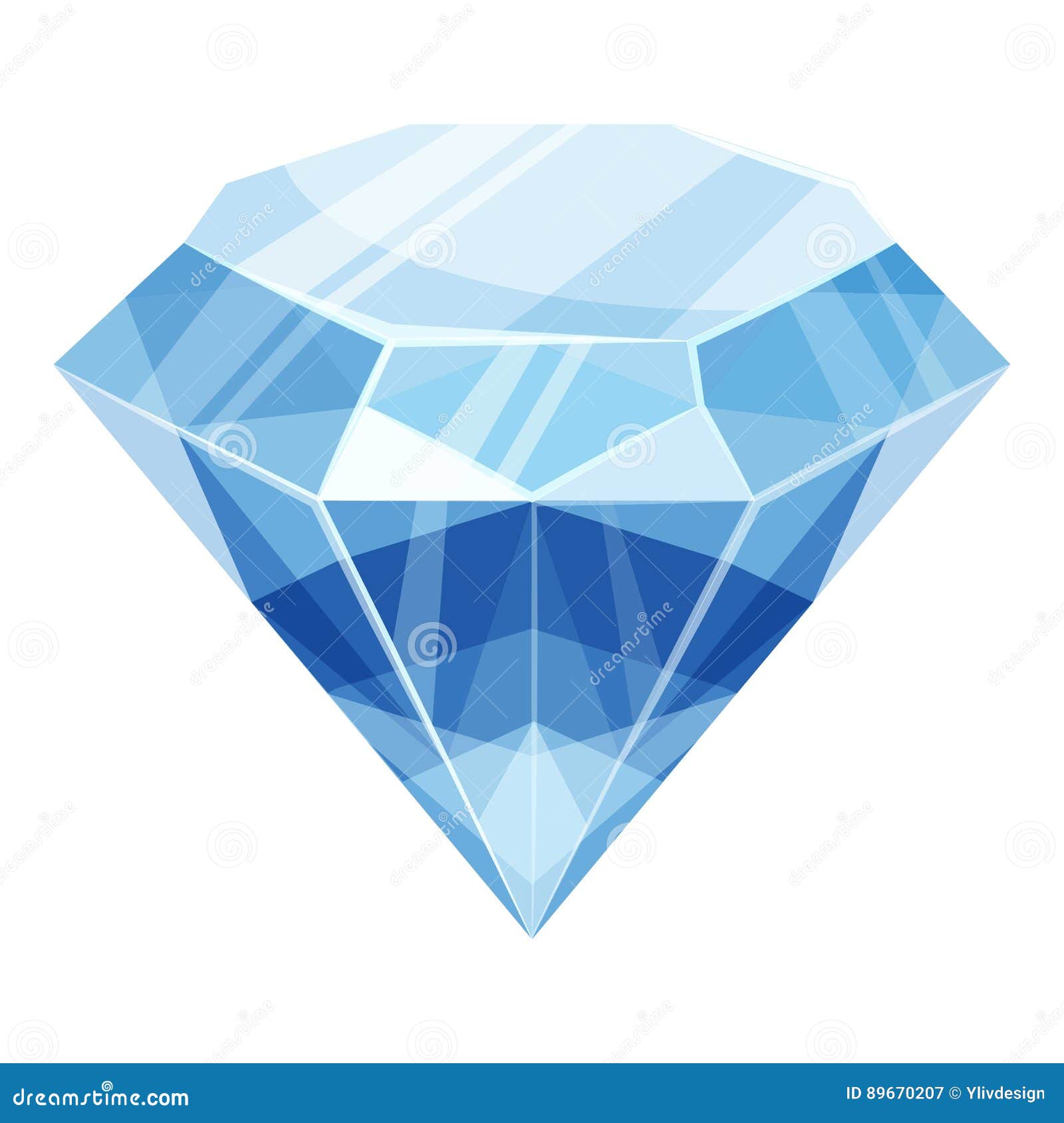 Diamond Icon, Cartoon Style Stock Vector - Illustration of gift ...