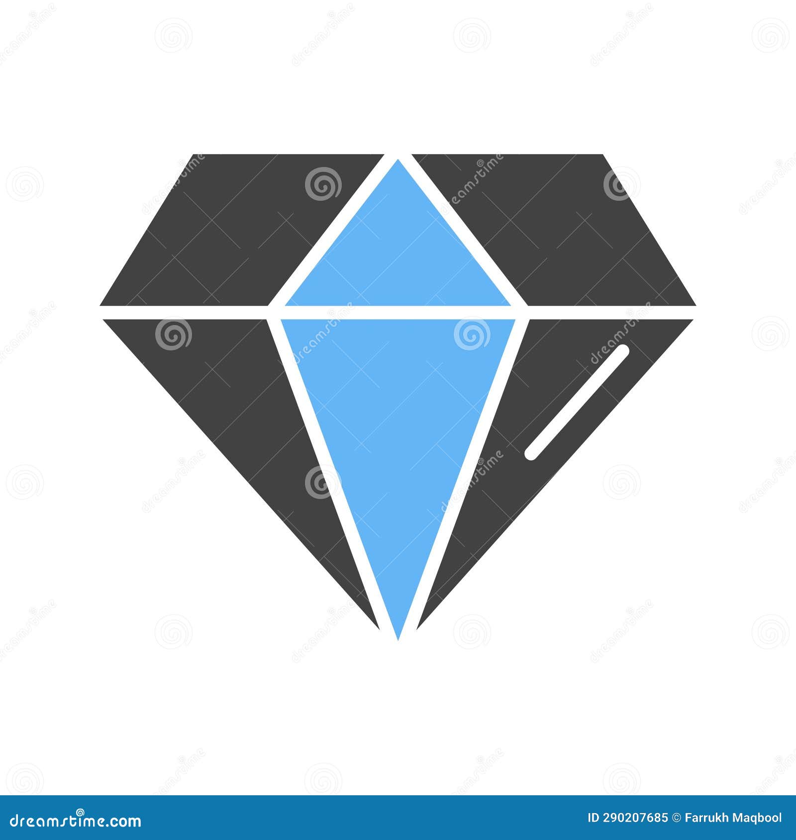 Diamond Icon Image. stock vector. Illustration of jewelry - 290207685