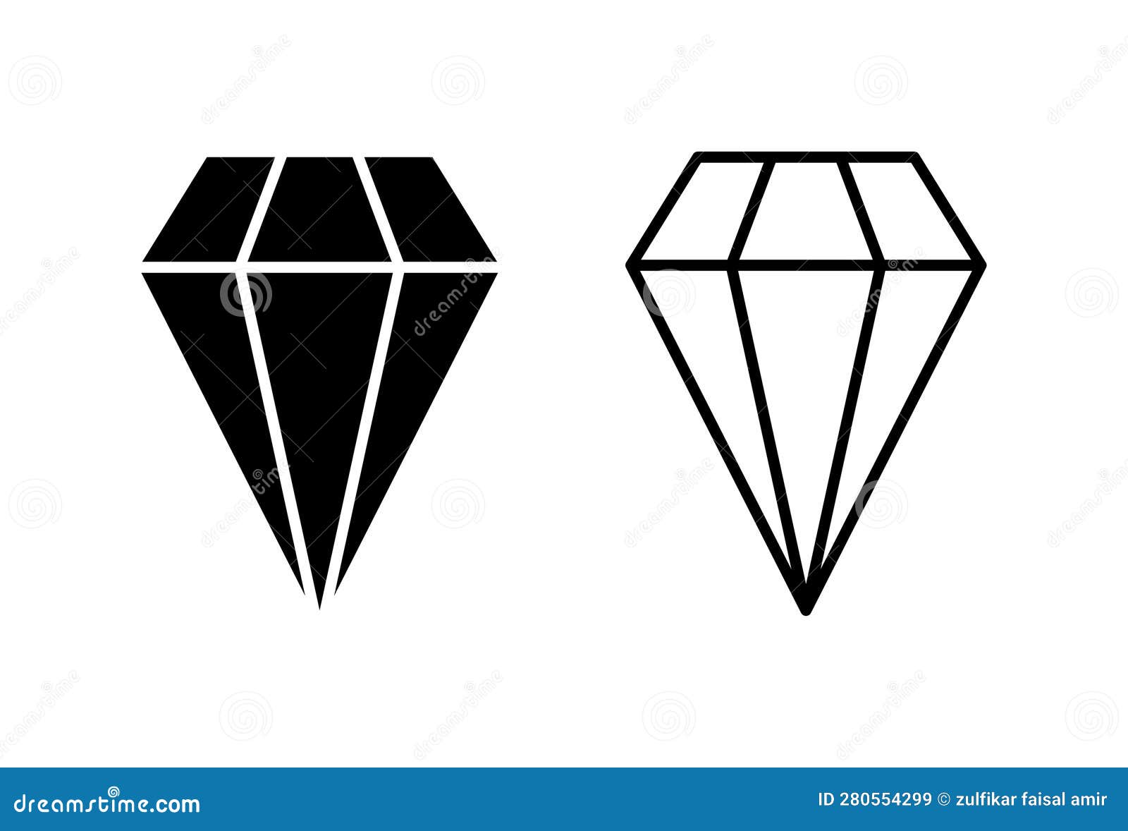 Diamond Icon . Diamond Gems Vector Icon Stock Vector - Illustration of ...