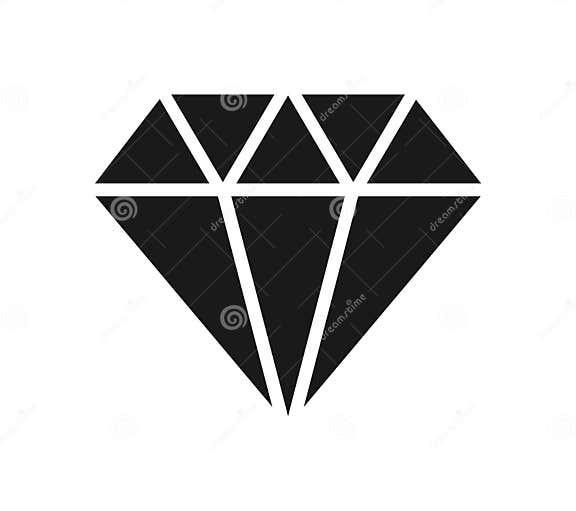 Diamond icon stock vector. Illustration of bijou, company - 135638322