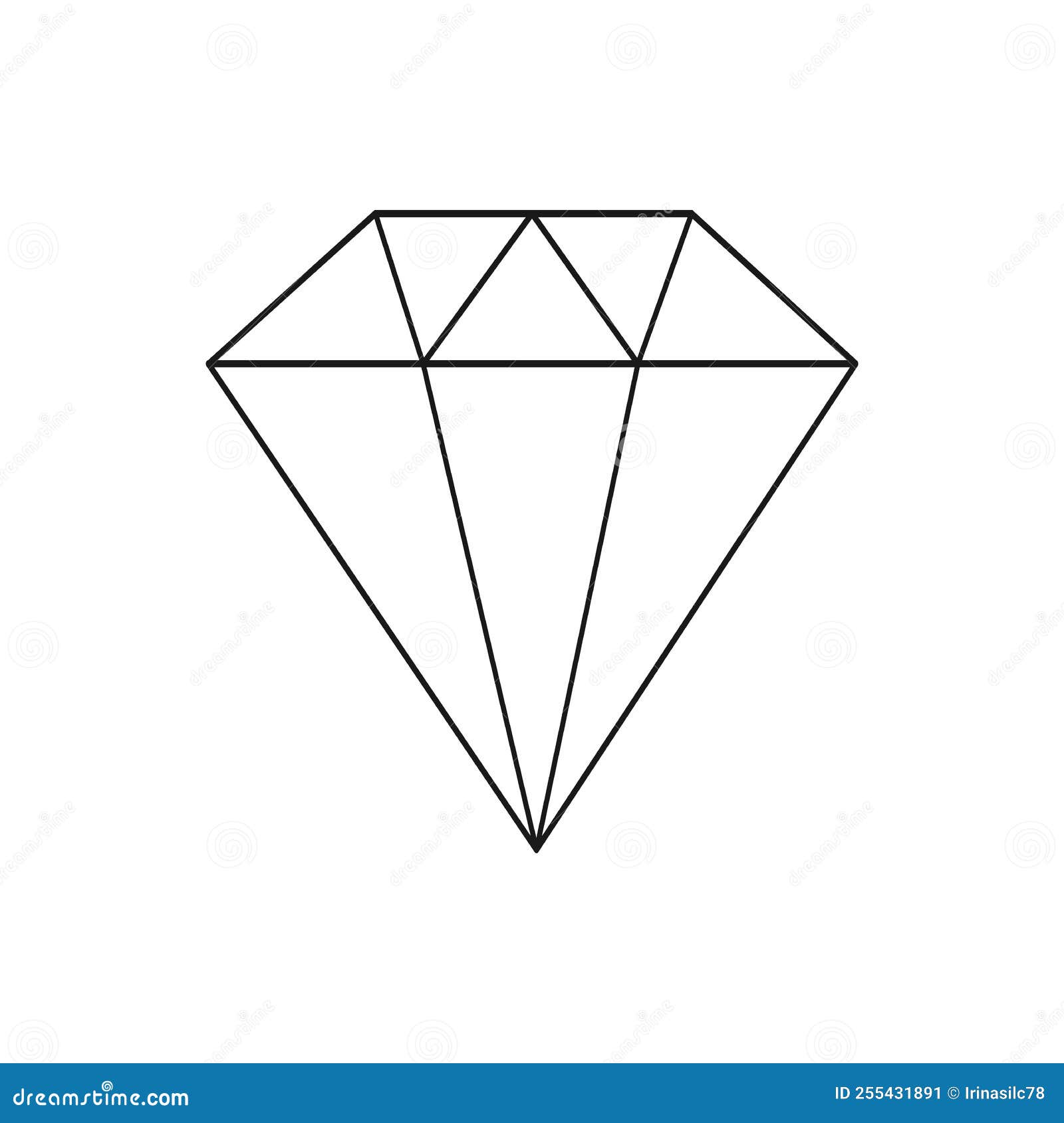 Diamond Icon Vector Illustration Stock Vector - Illustration of ...