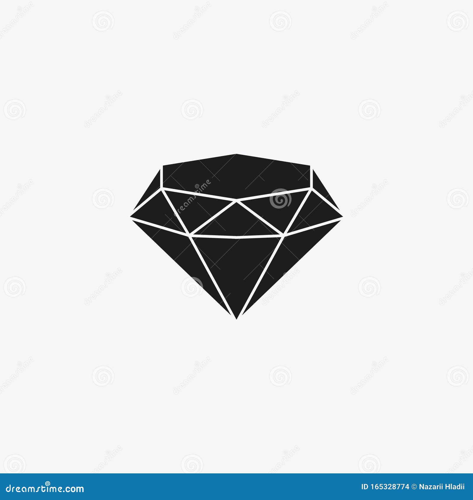 Diamond Icon Vector. Simple Flat Symbol. Vector. Stock Vector ...