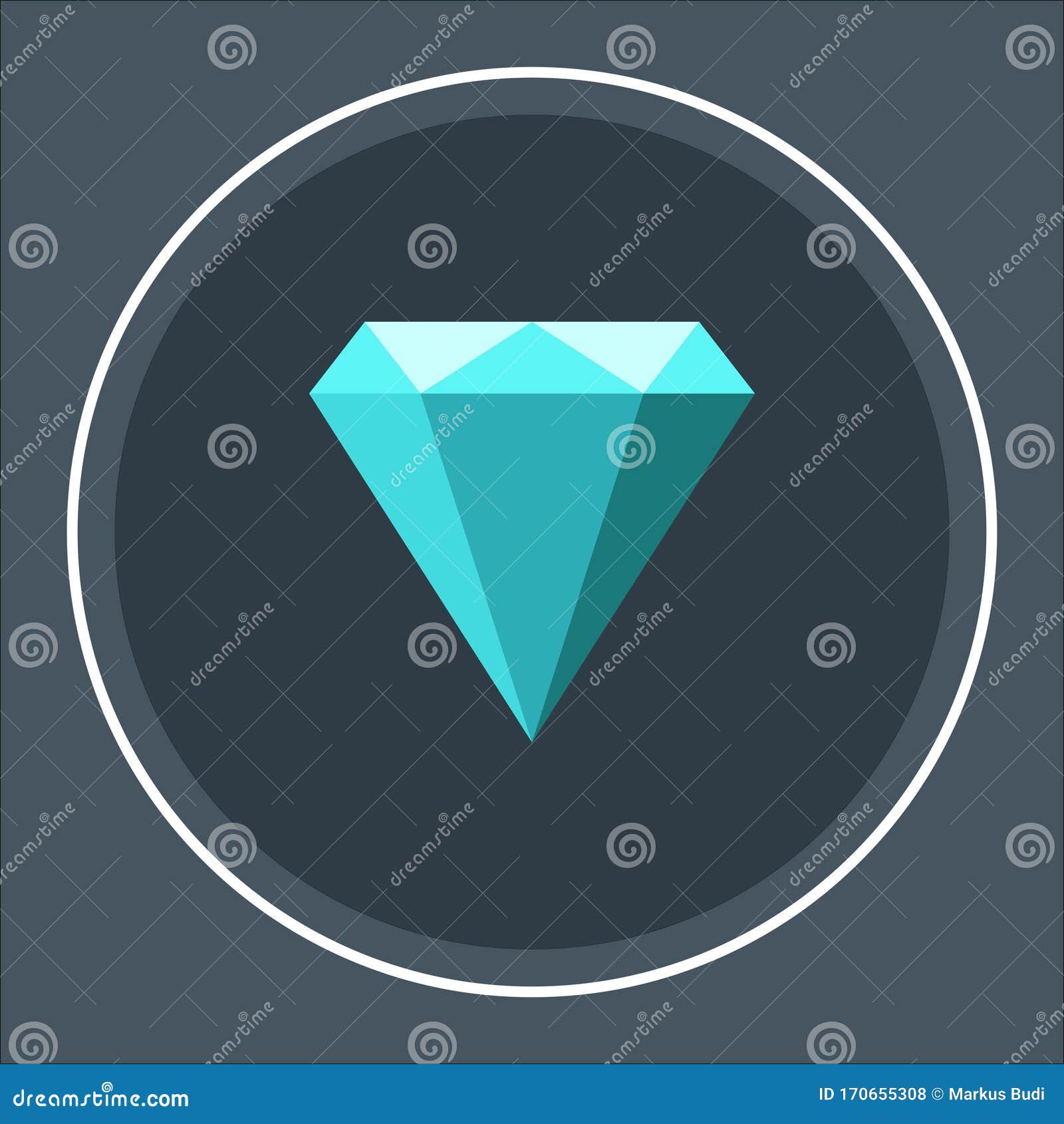 Diamond Icons. Vector Geometric Icons Stock Vector - Illustration of ...