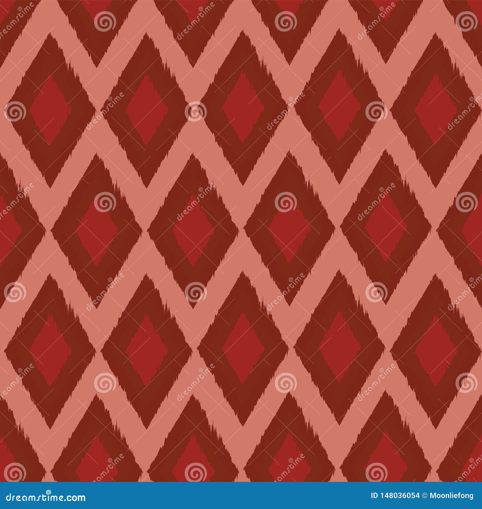 Diamond Ikat Seamless Repeat Pattern Design. Stock Vector ...