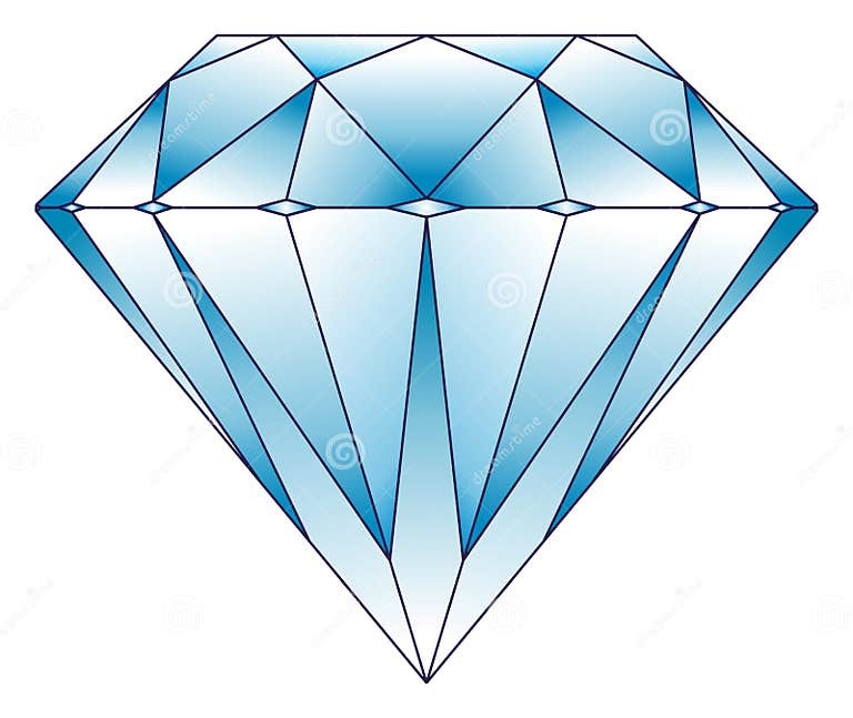 Diamond illustration stock vector. Illustration of bridal - 4389599
