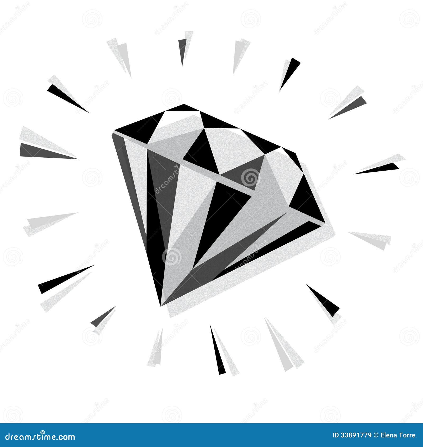 Diamond stock illustration. Illustration of gemstone - 33891779