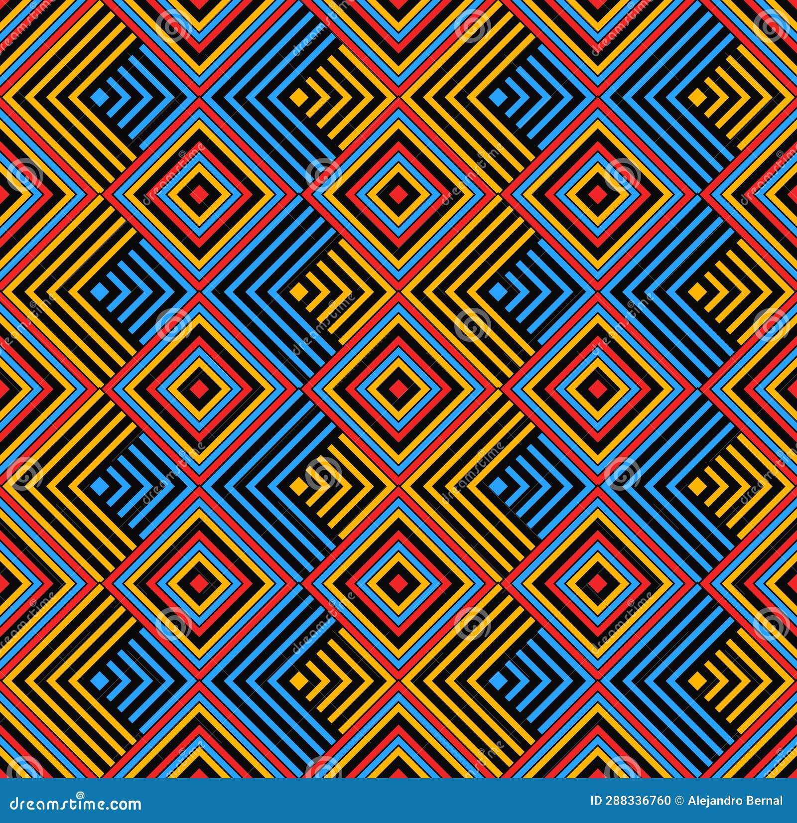 Diamond Indigenous Seamless Pattern Stock Illustration - Illustration ...
