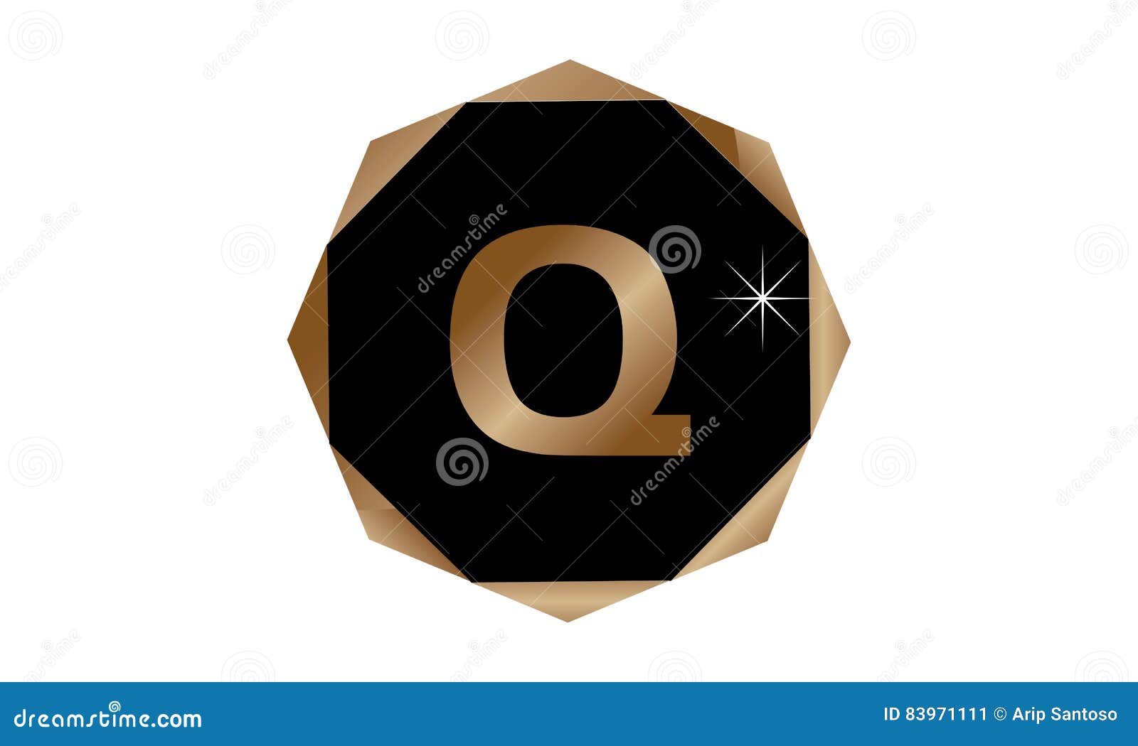Diamond Initial Q stock vector. Illustration of accounting - 83971111