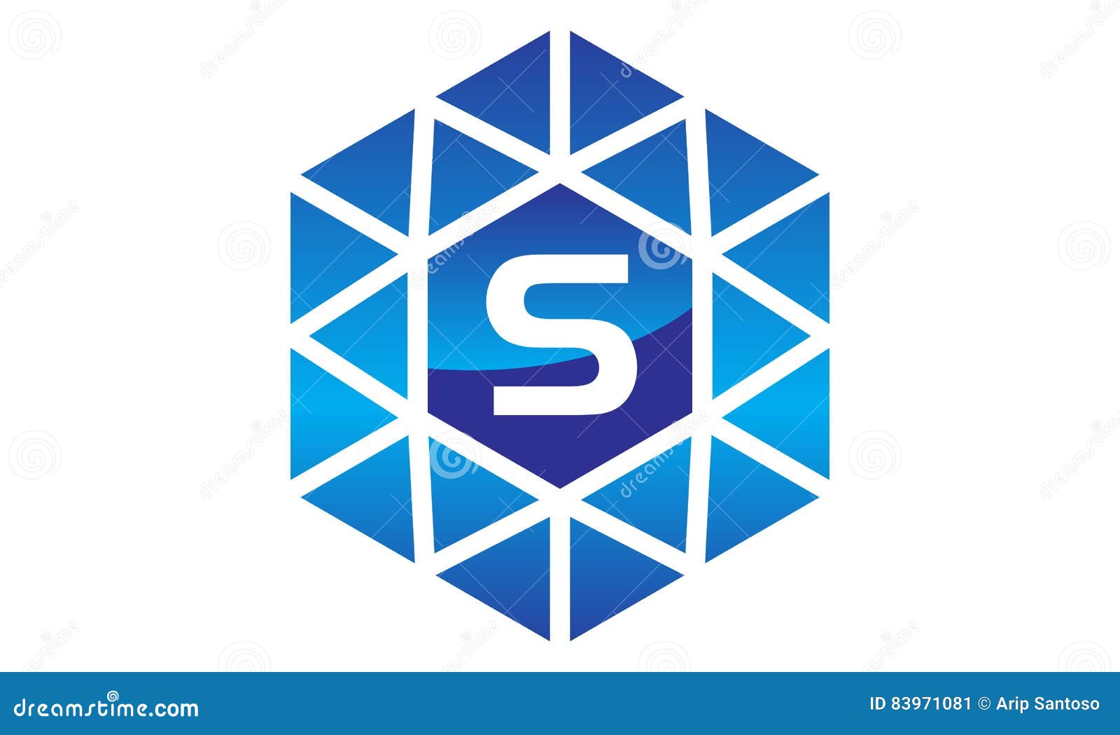 Diamond Initial S stock vector. Illustration of geometric - 83971081