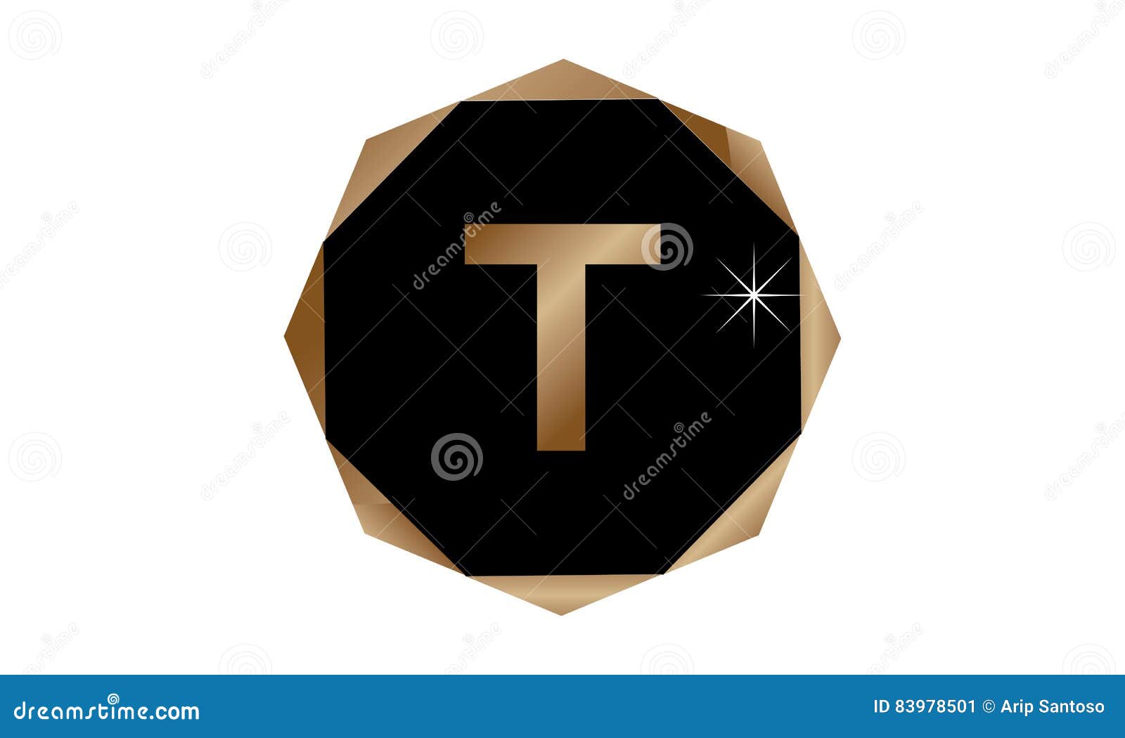 Diamond Initial T stock vector. Illustration of logotype - 83978501