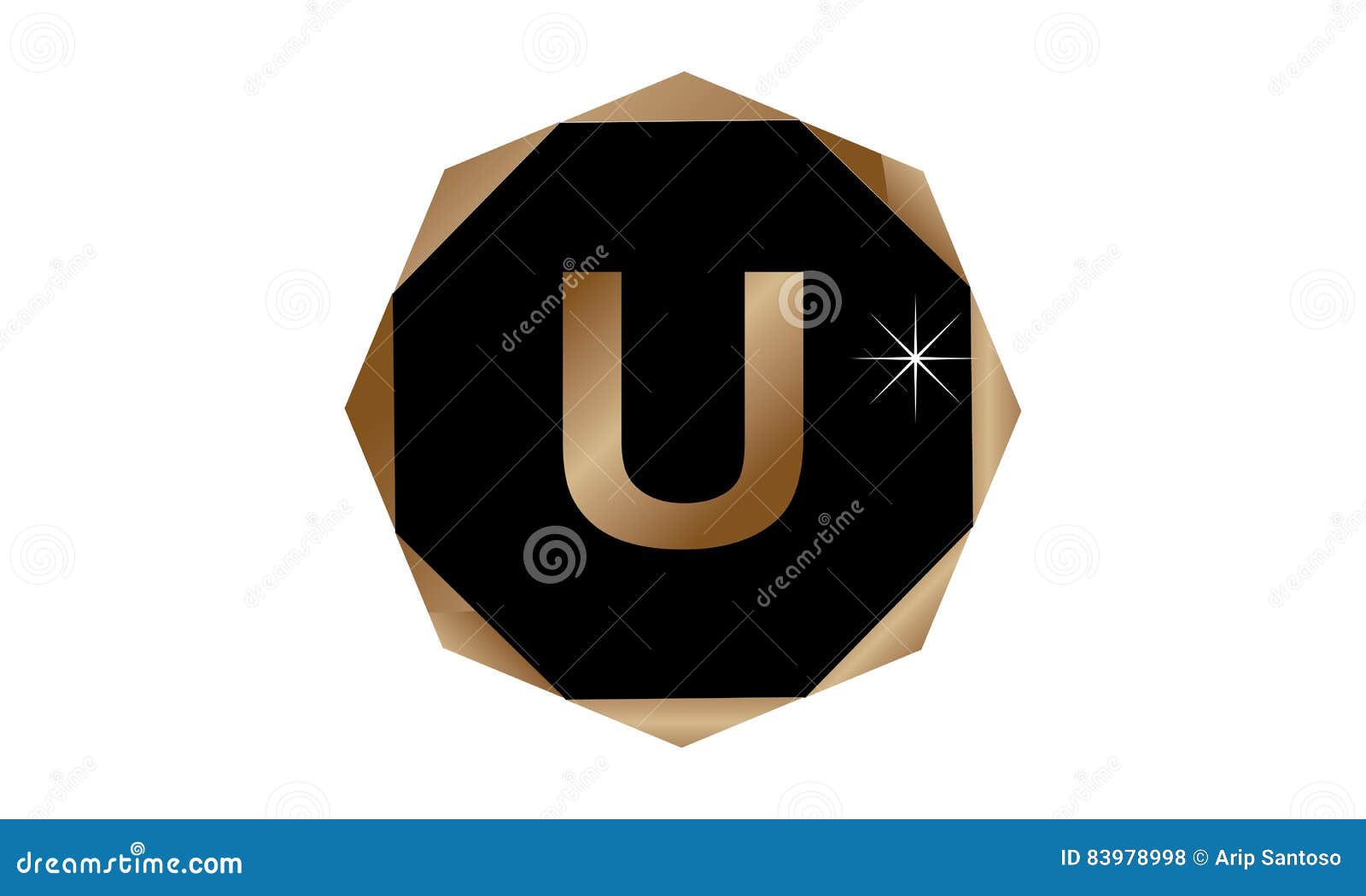 Diamond Initial U stock vector. Illustration of estate - 83978998