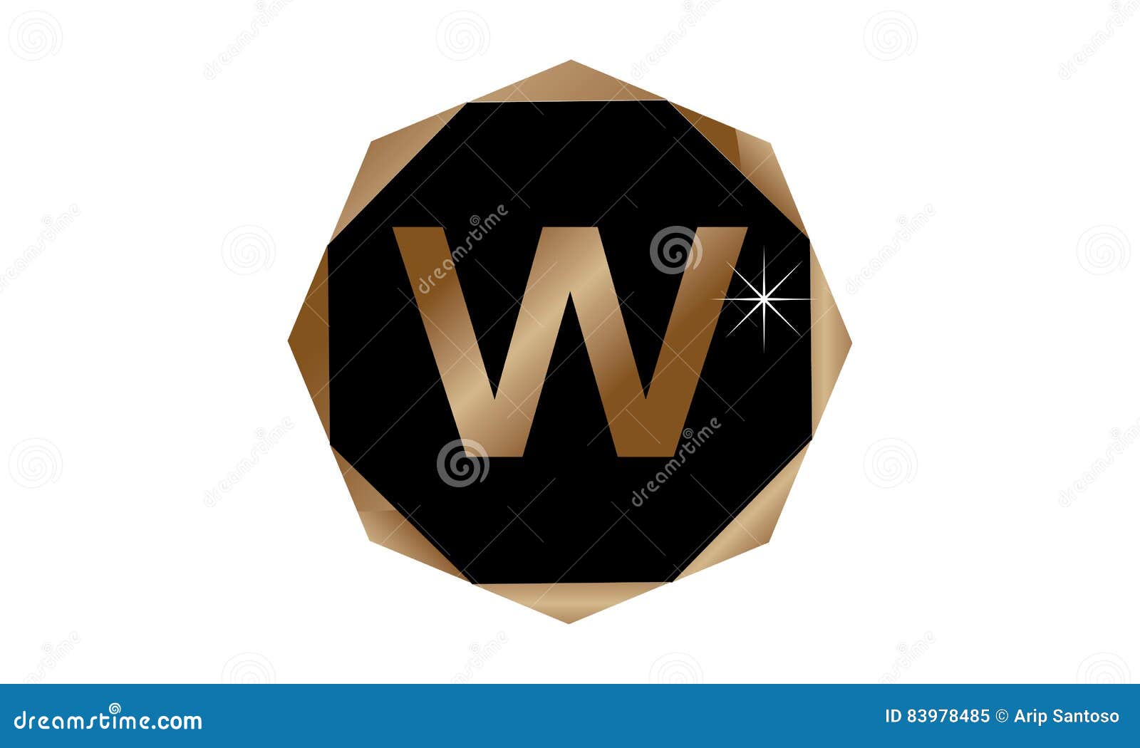 Diamond Initial W illustration de vecteur. Illustration du affaires ...