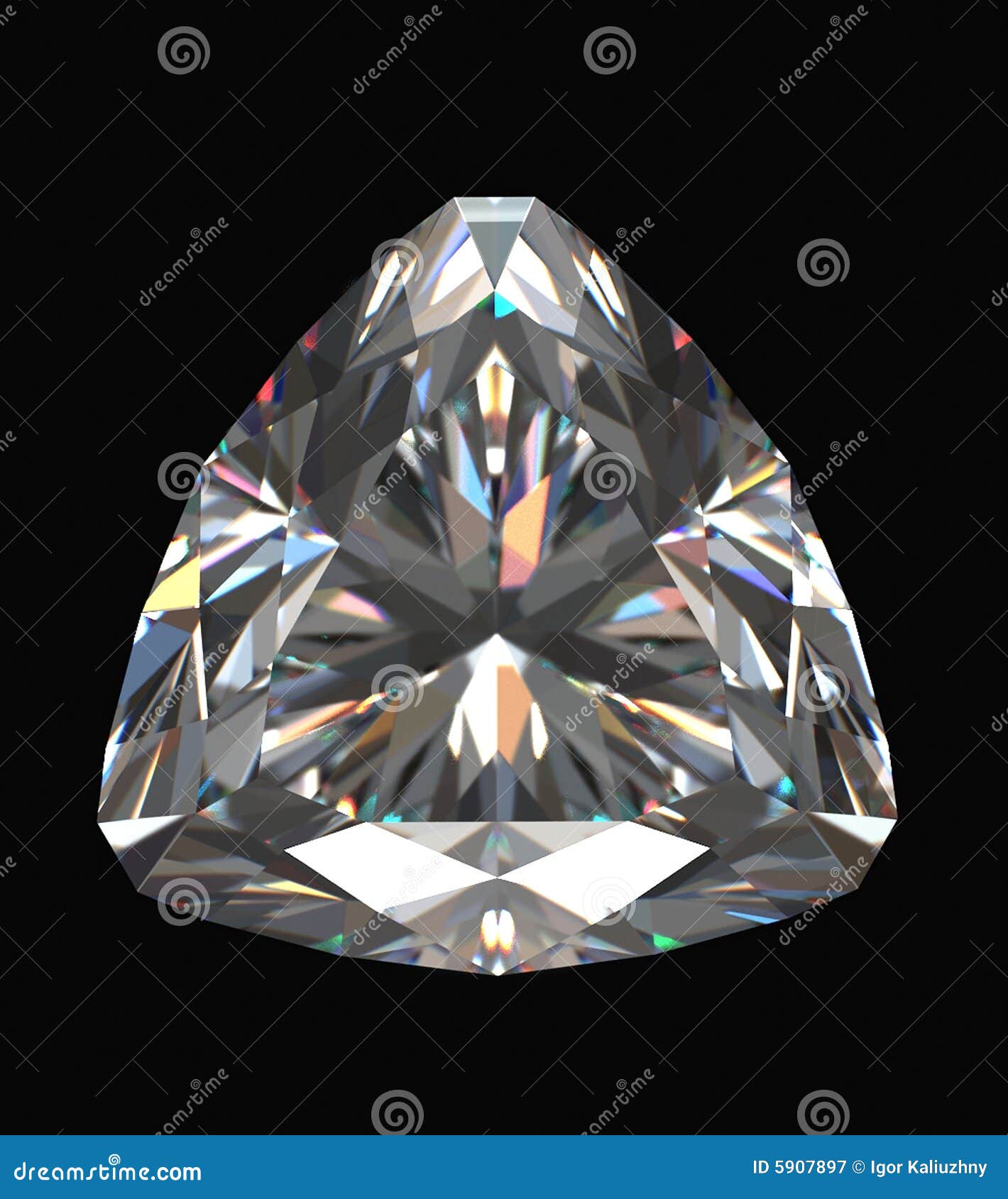 Diamond Isolated on Black Background Stock Illustration - Illustration ...