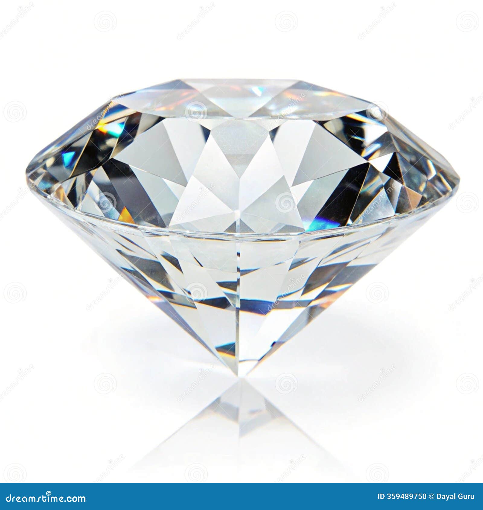 Diamond on White Background Stock Illustration - Illustration of white ...