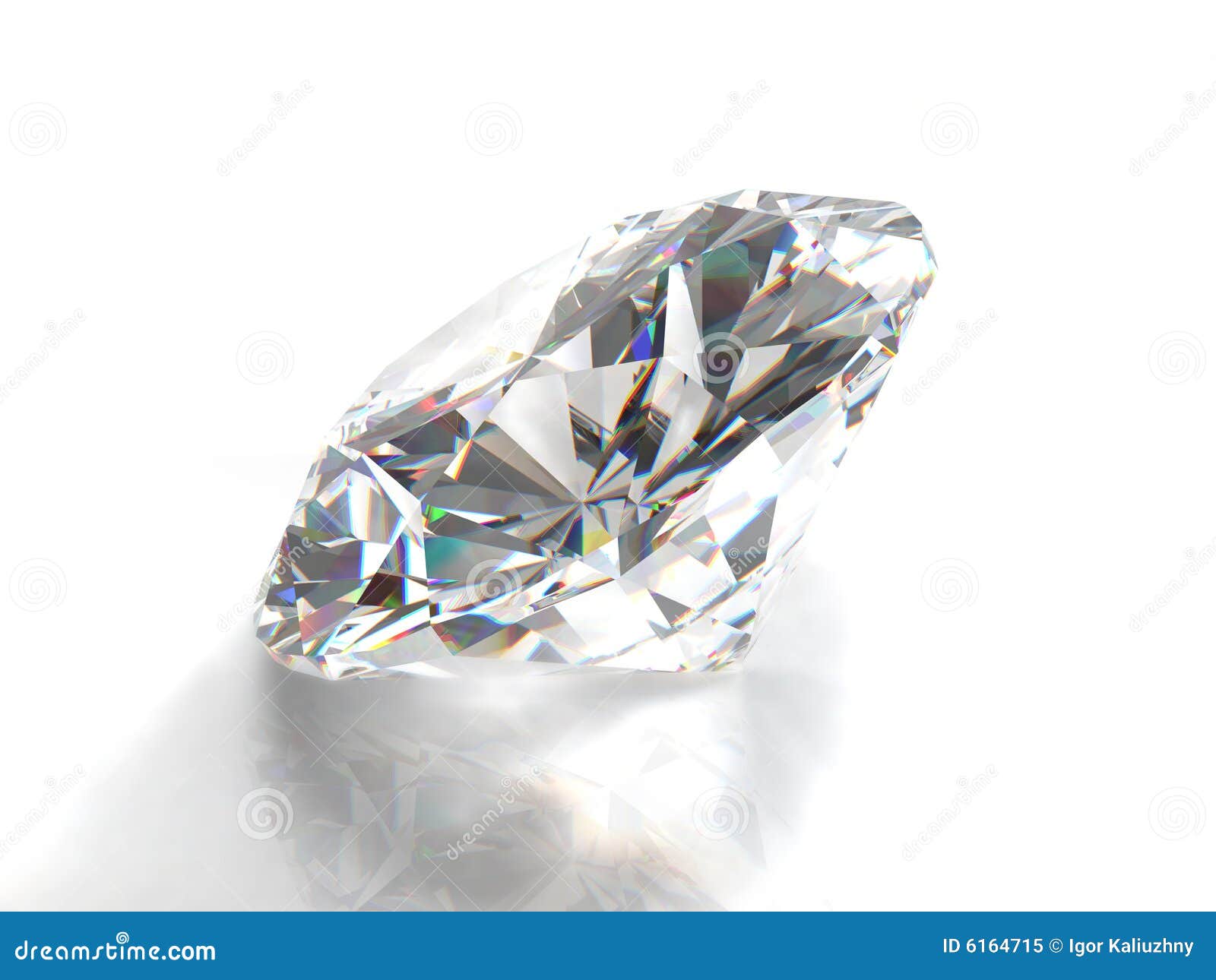 Diamond Isolated On White Background Stock Illustration - Illustration ...