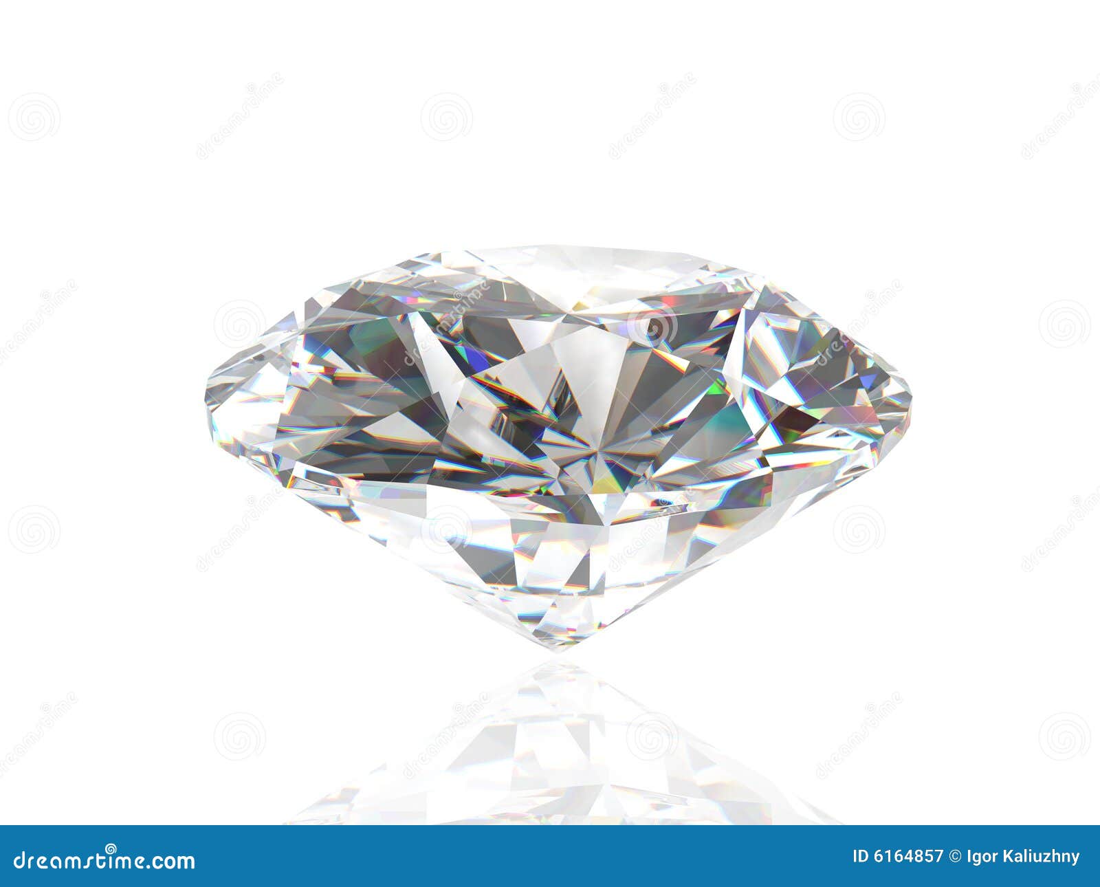 Diamond Isolated on White Background Stock Illustration - Illustration ...