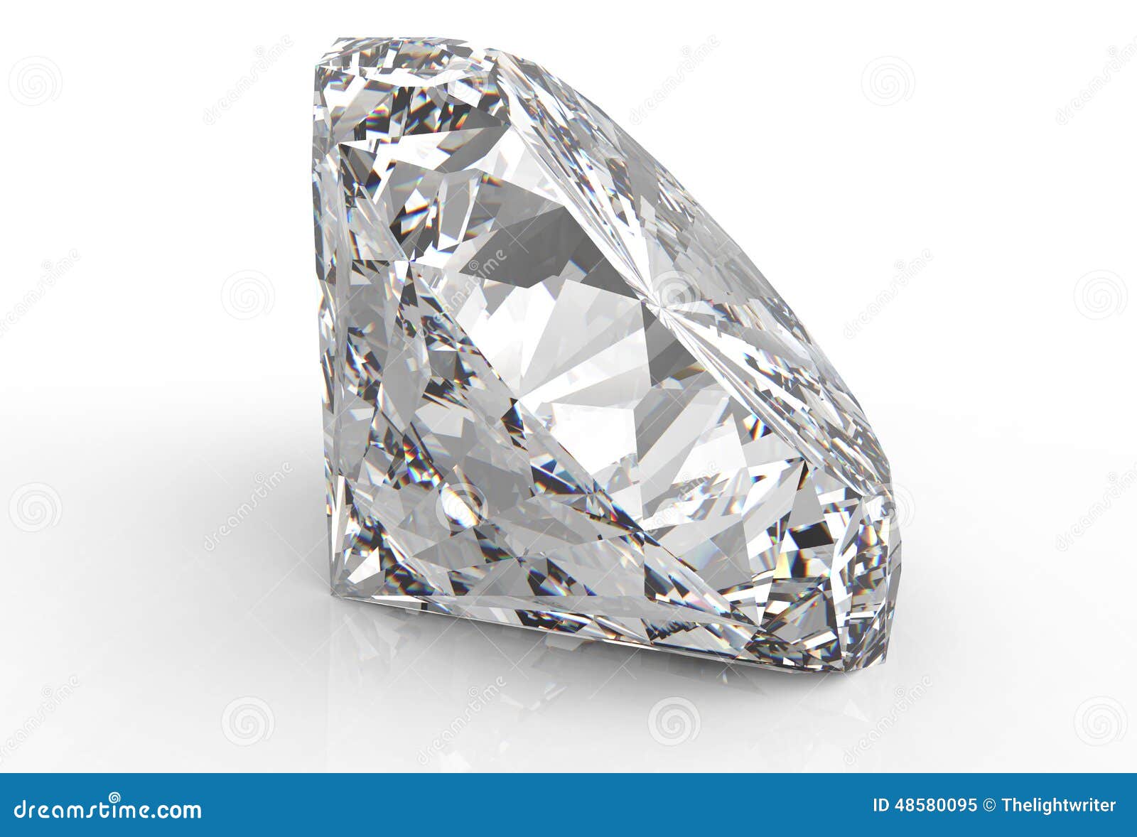 Diamond isolated on white stock image. Image of isolated - 48580095
