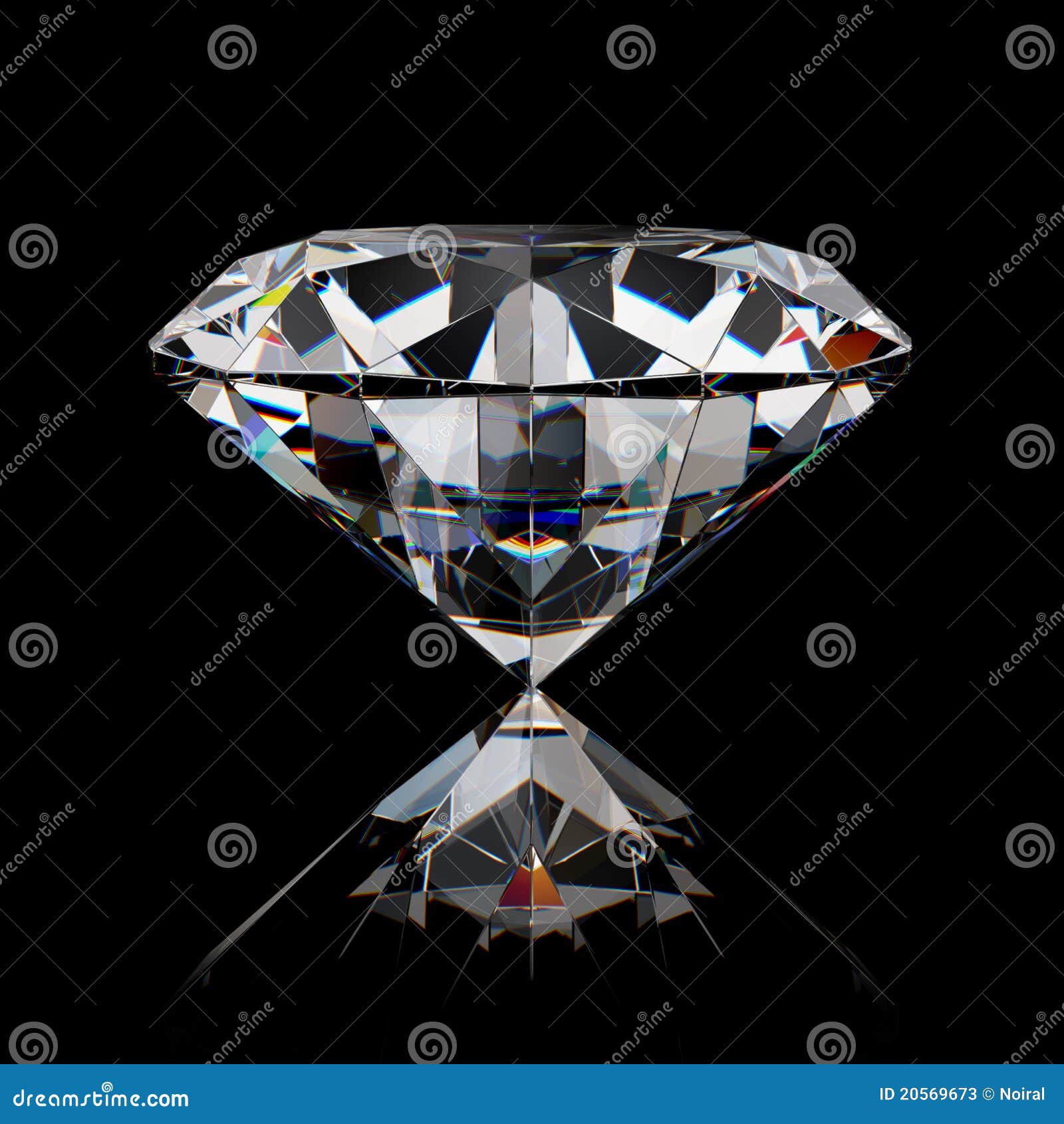 Diamond Jewel With Caustics Stock Photography | CartoonDealer.com #12672302