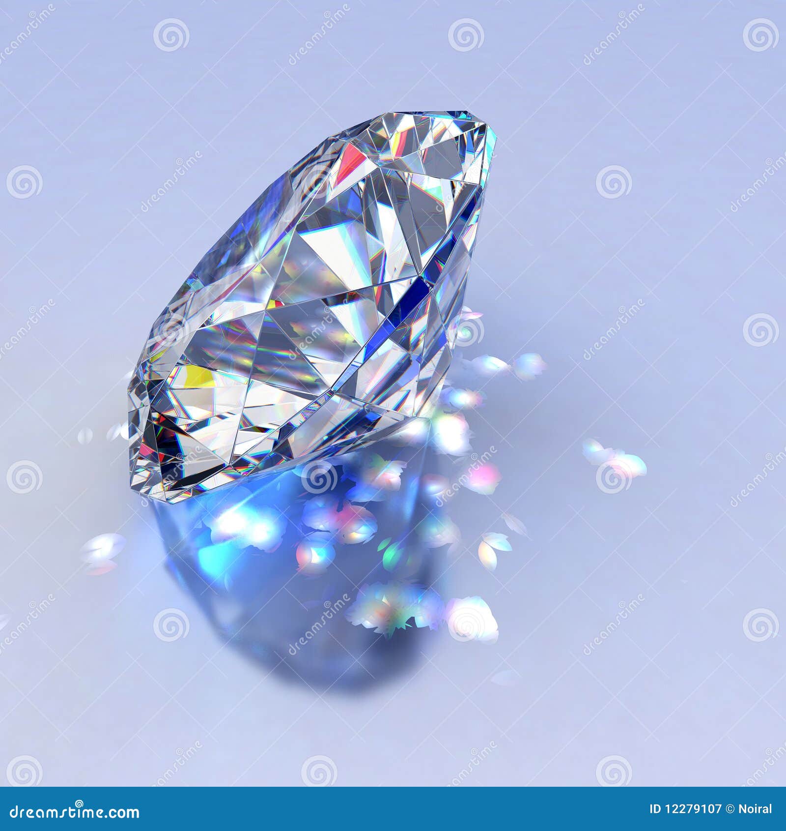 Diamond Jewel With Caustics Stock Photography | CartoonDealer.com #12672302