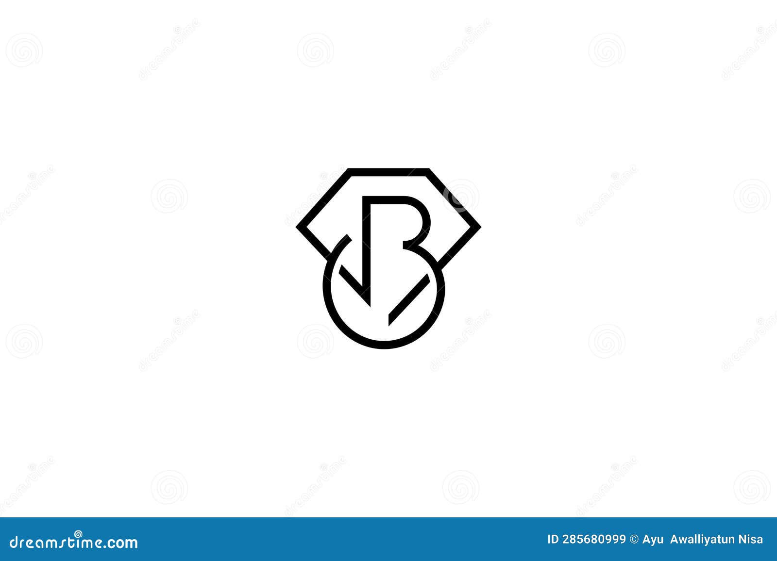 Diamond Letter B Logo Design Stock Vector - Illustration of graphic ...