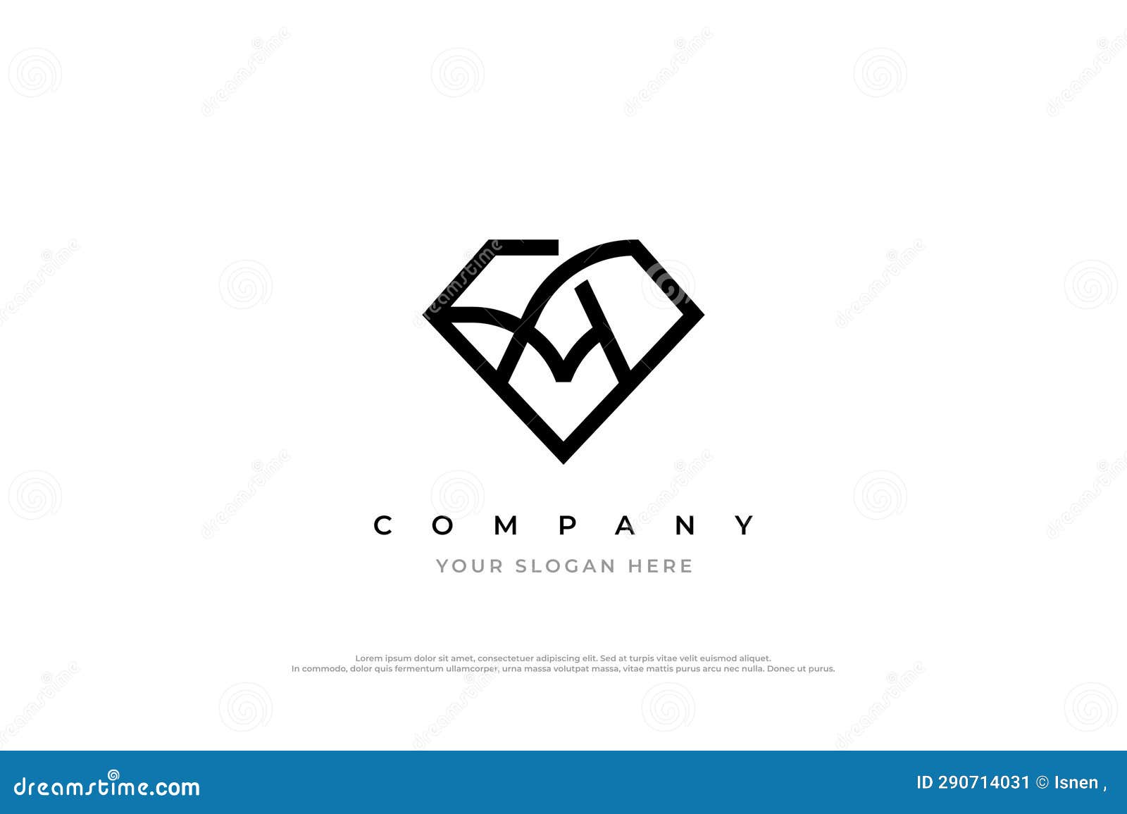 Diamond Letter a Logo Design Stock Illustration - Illustration of ...