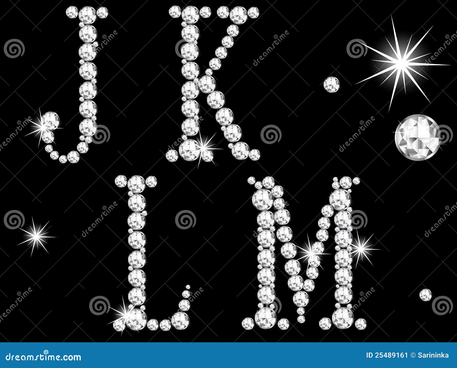 Diamond letters stock vector. Illustration of glittering - 25489161