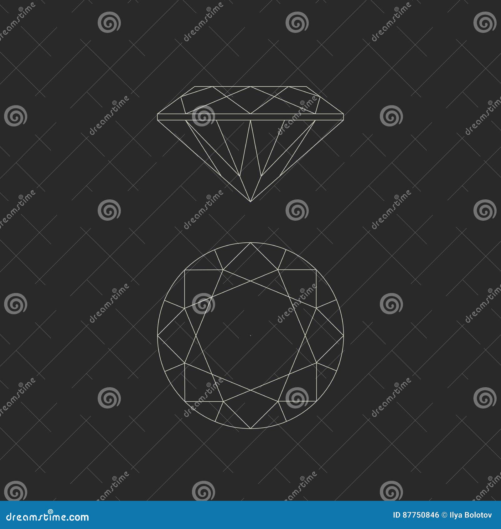 Diamond Line Star Point Seamless Pattern Cartoon Vector | CartoonDealer ...