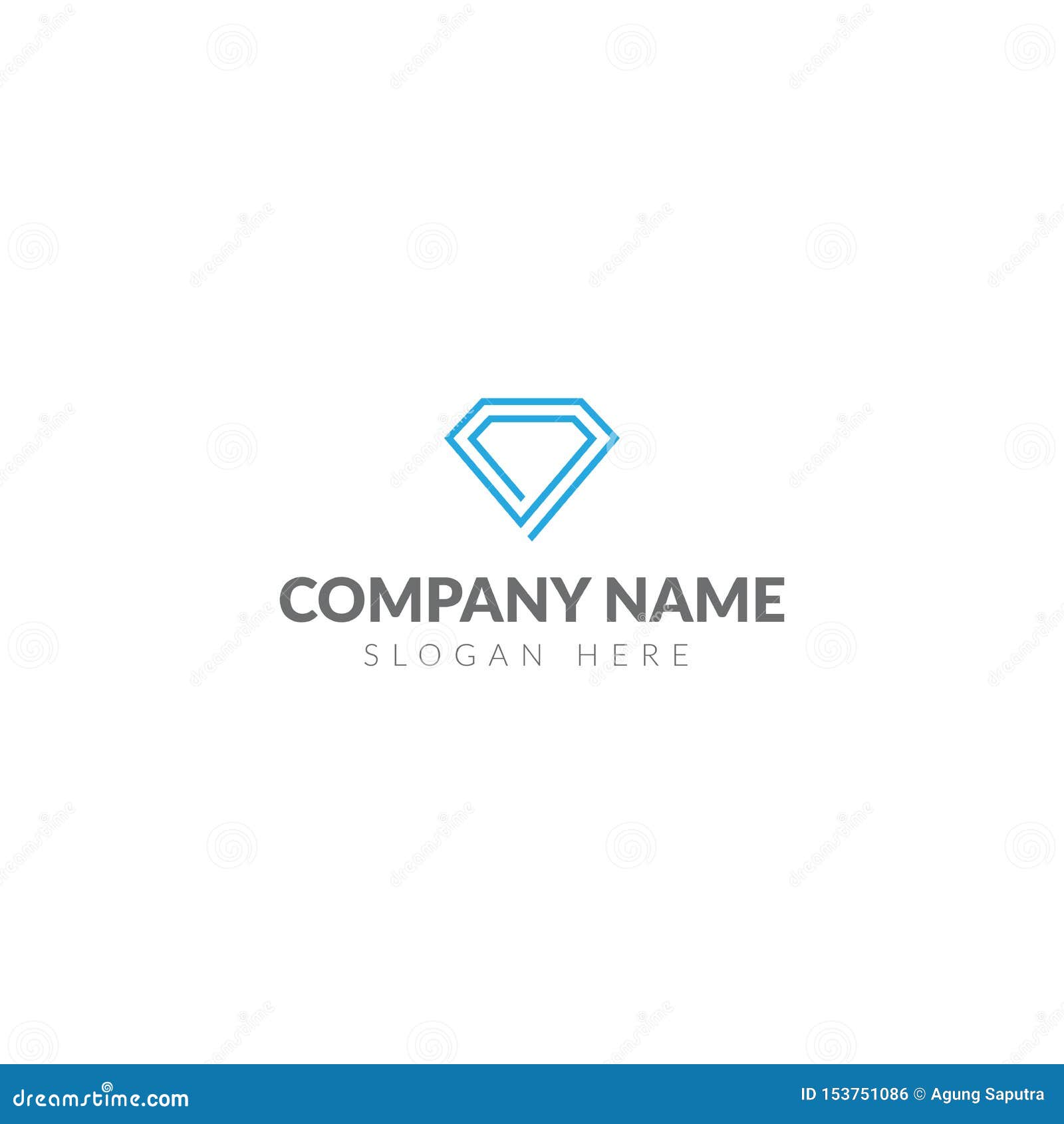 Diamond Line Logo Vector Design Stock Vector - Illustration of graphic ...