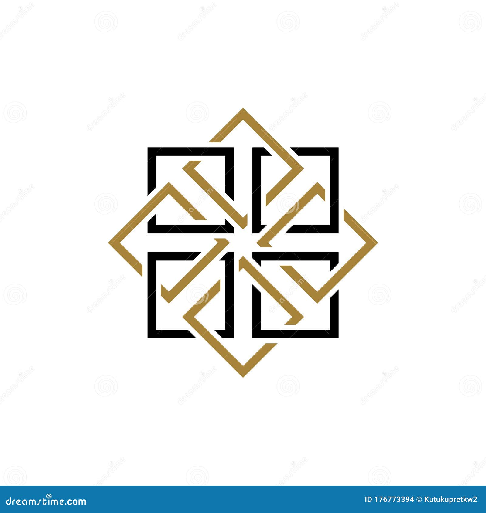 Diamond Line Ornamental Pattern Illustration Design. Vector EPS 10 ...