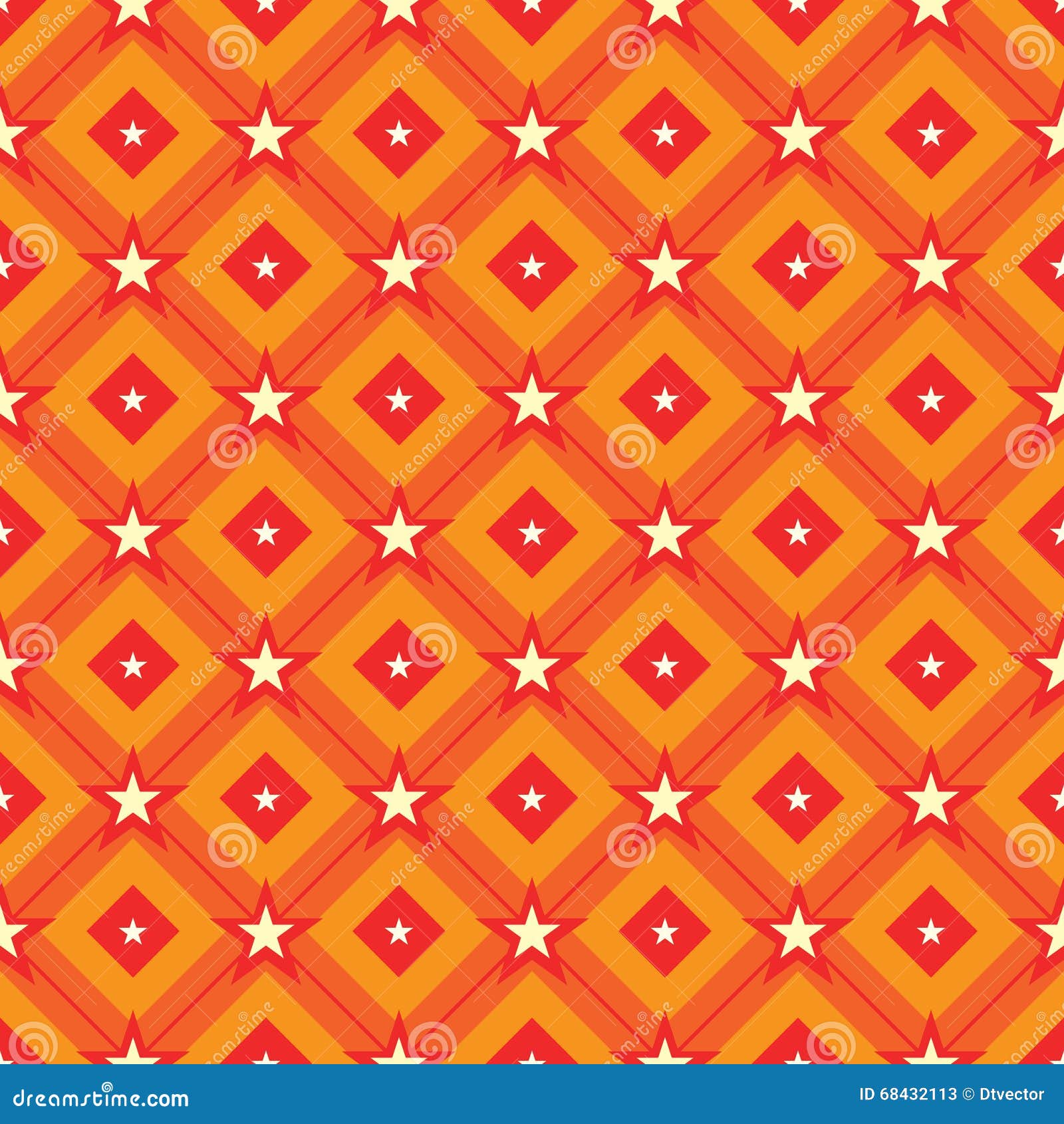 Diamond Line Star Point Seamless Pattern Stock Vector - Illustration of ...