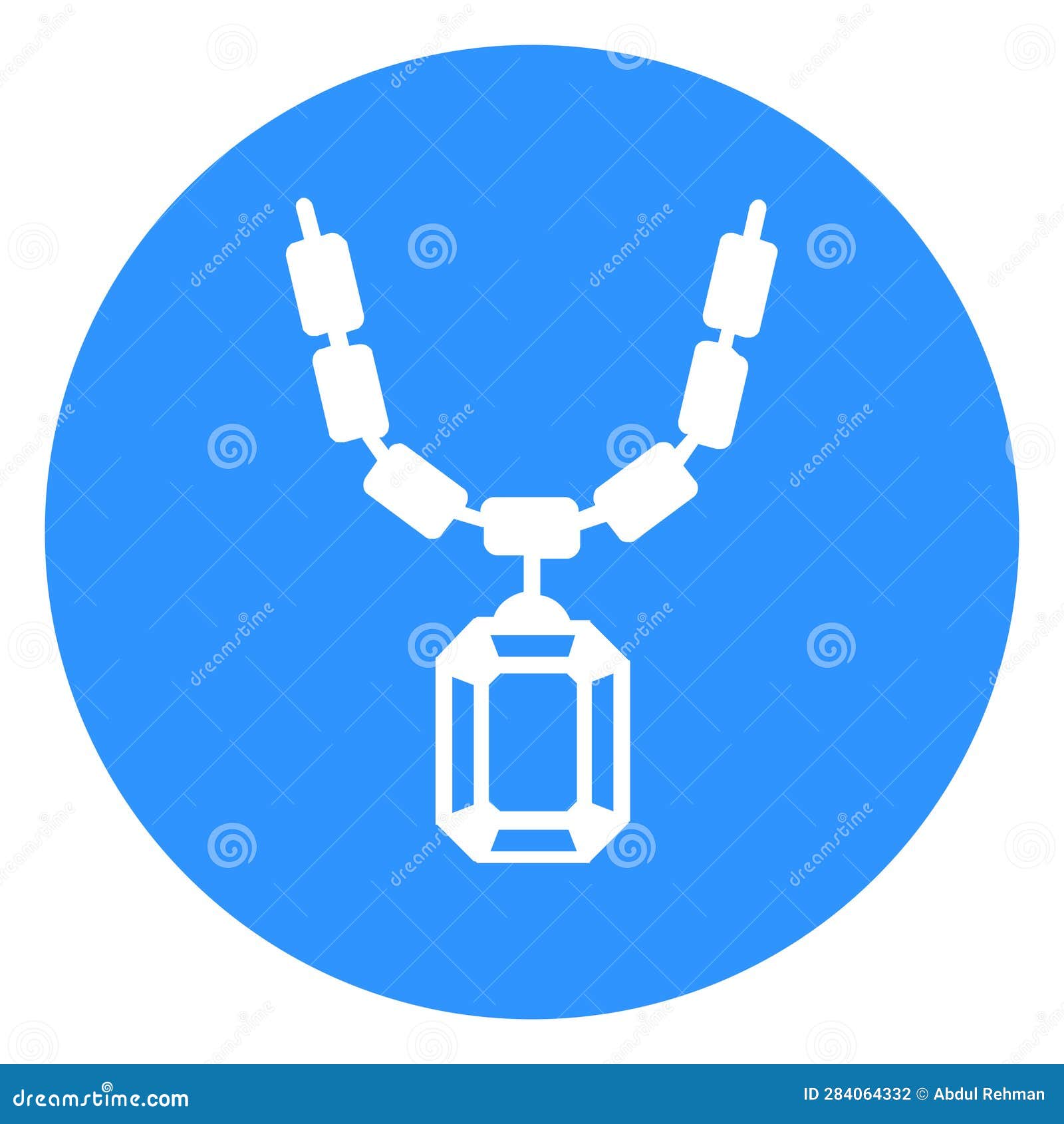 Diamond Locket Vector Icon with Trendy Background Colors that Can ...