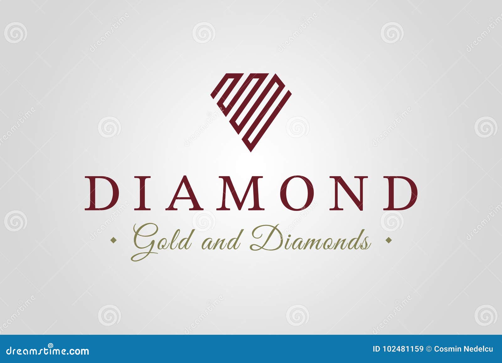 Diamond Logo ilustración del vector. Ilustración de casa - 102481159