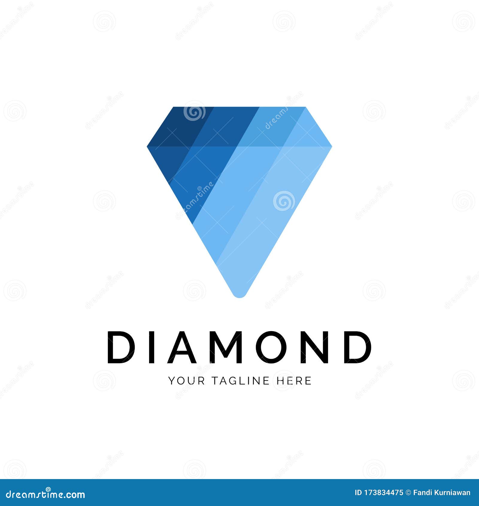 Diamond Logo Concept. Creative Minimal Design Template. Symbol for ...