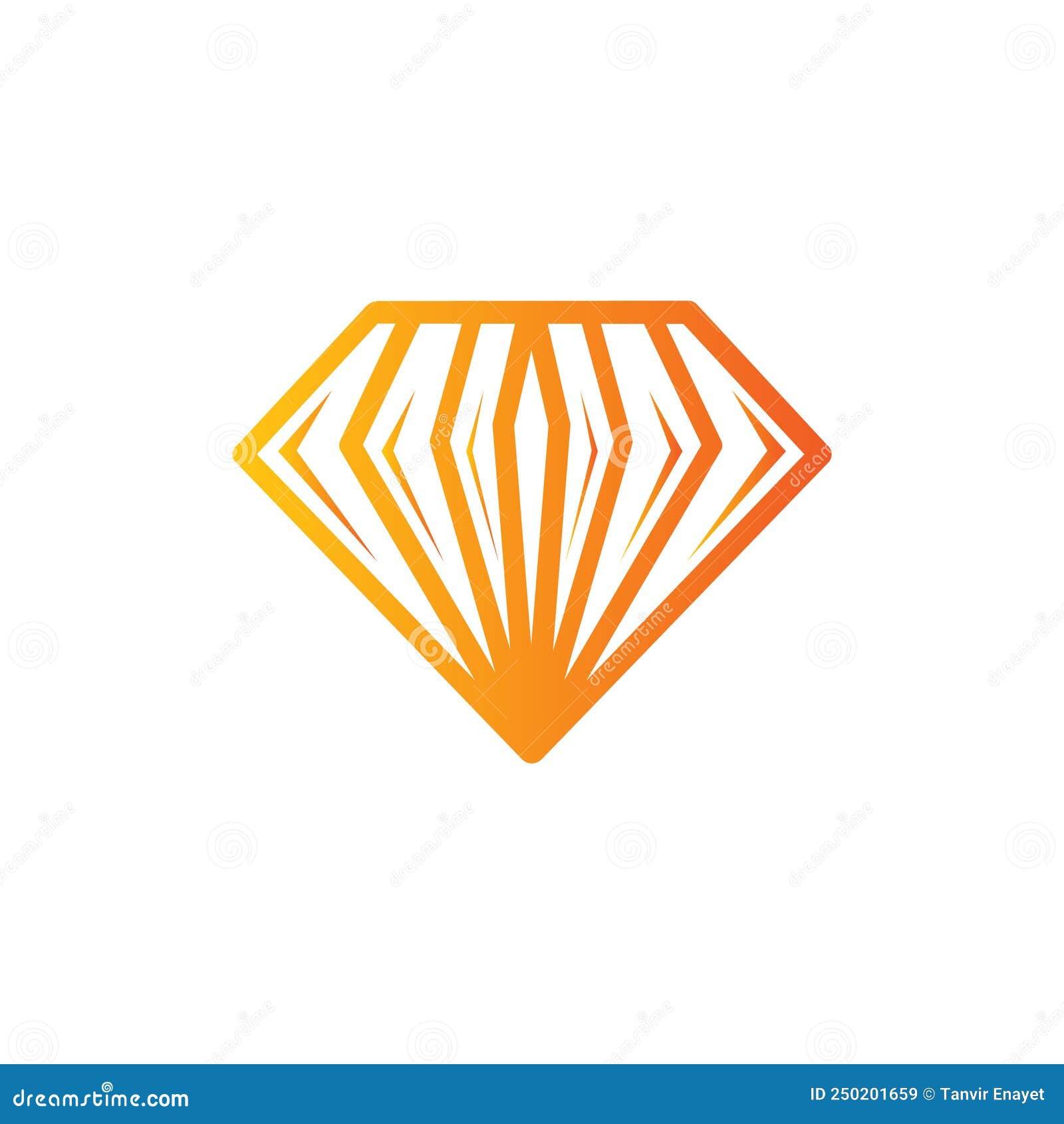 Diamond Logo Design Template Gradient Logo Stock Vector - Illustration ...