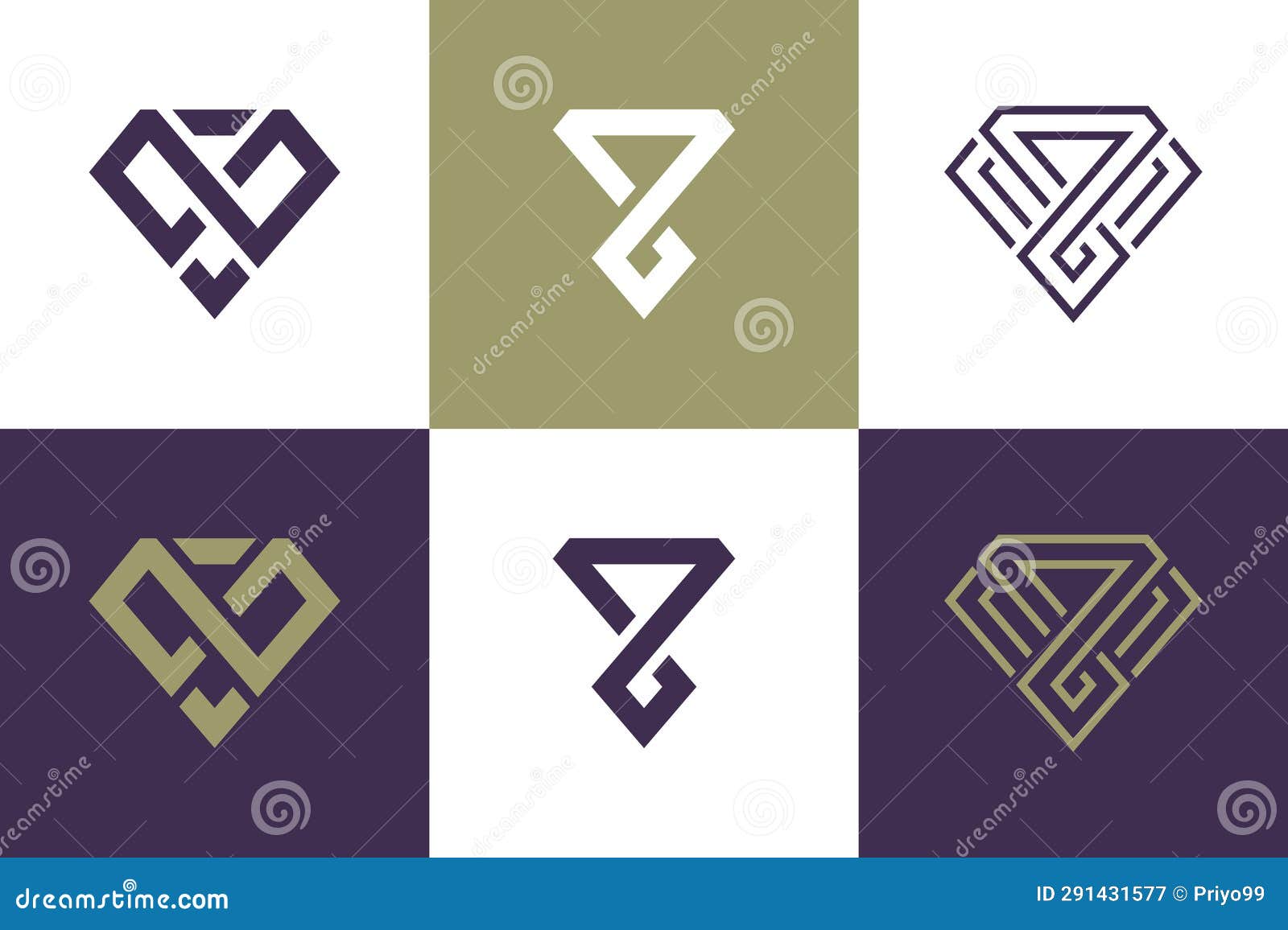 Diamond Logo Design Vector Collection with Creative Element Concept ...