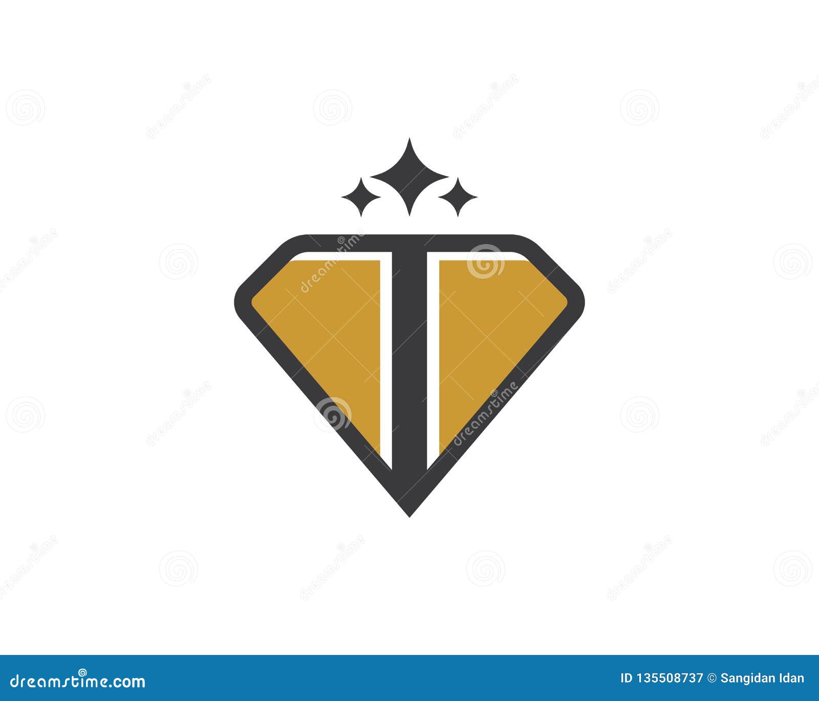 Diamond Logo Illustration Vector Icon Stock Vector - Illustration of ...