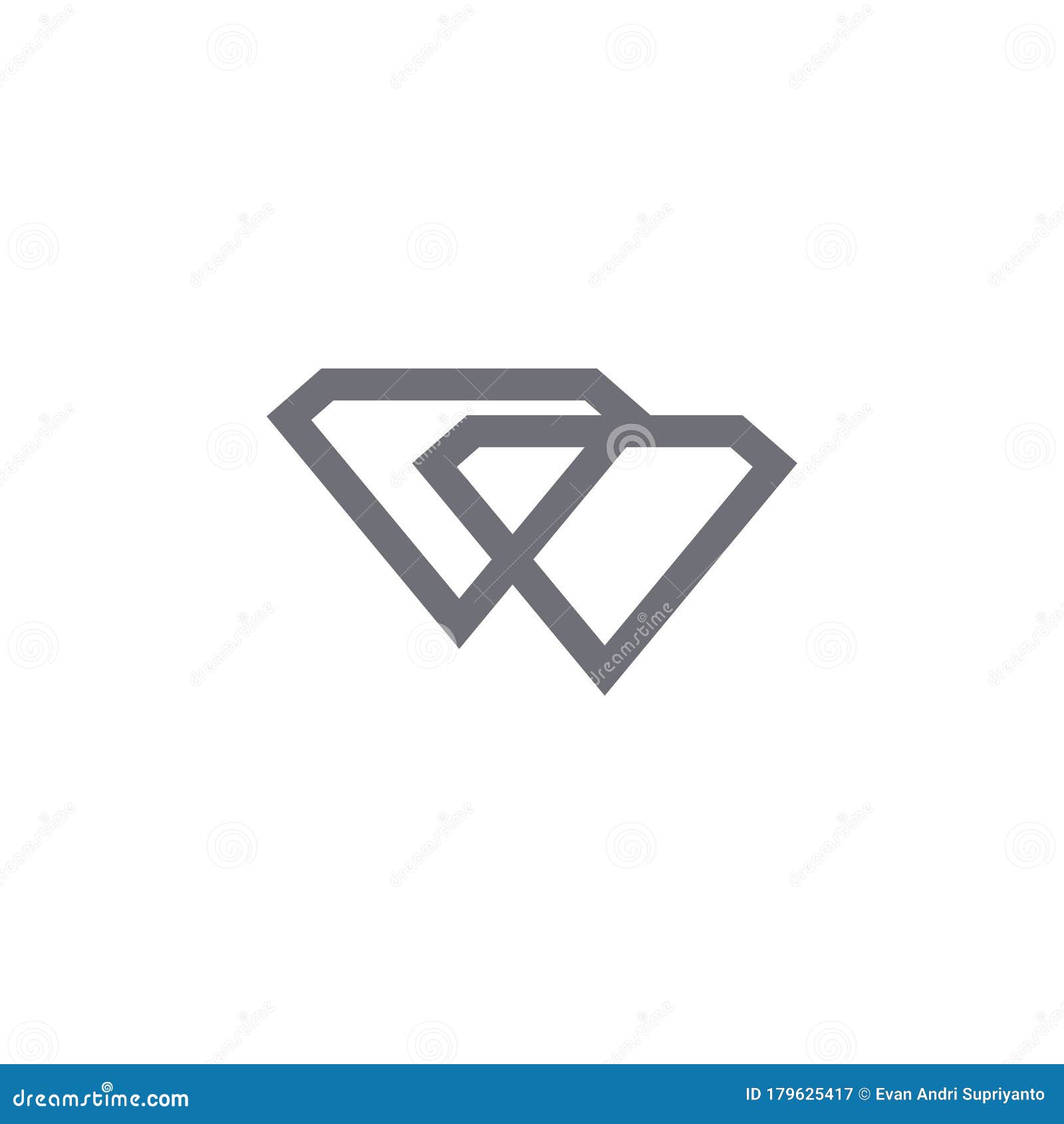 Diamond Logo Template Vector Symbol Stock Vector - Illustration of line ...