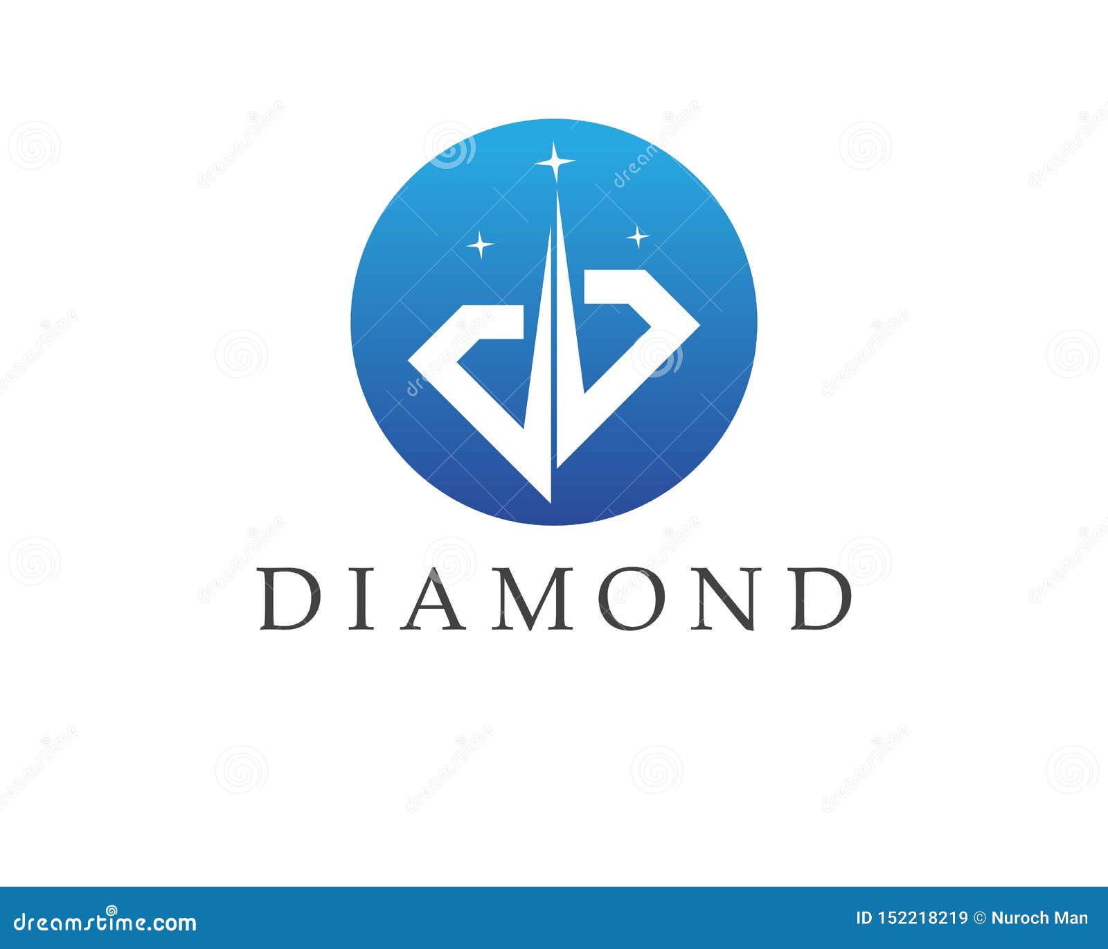 Diamond logo vector. stock vector. Illustration of gemstone - 152218219