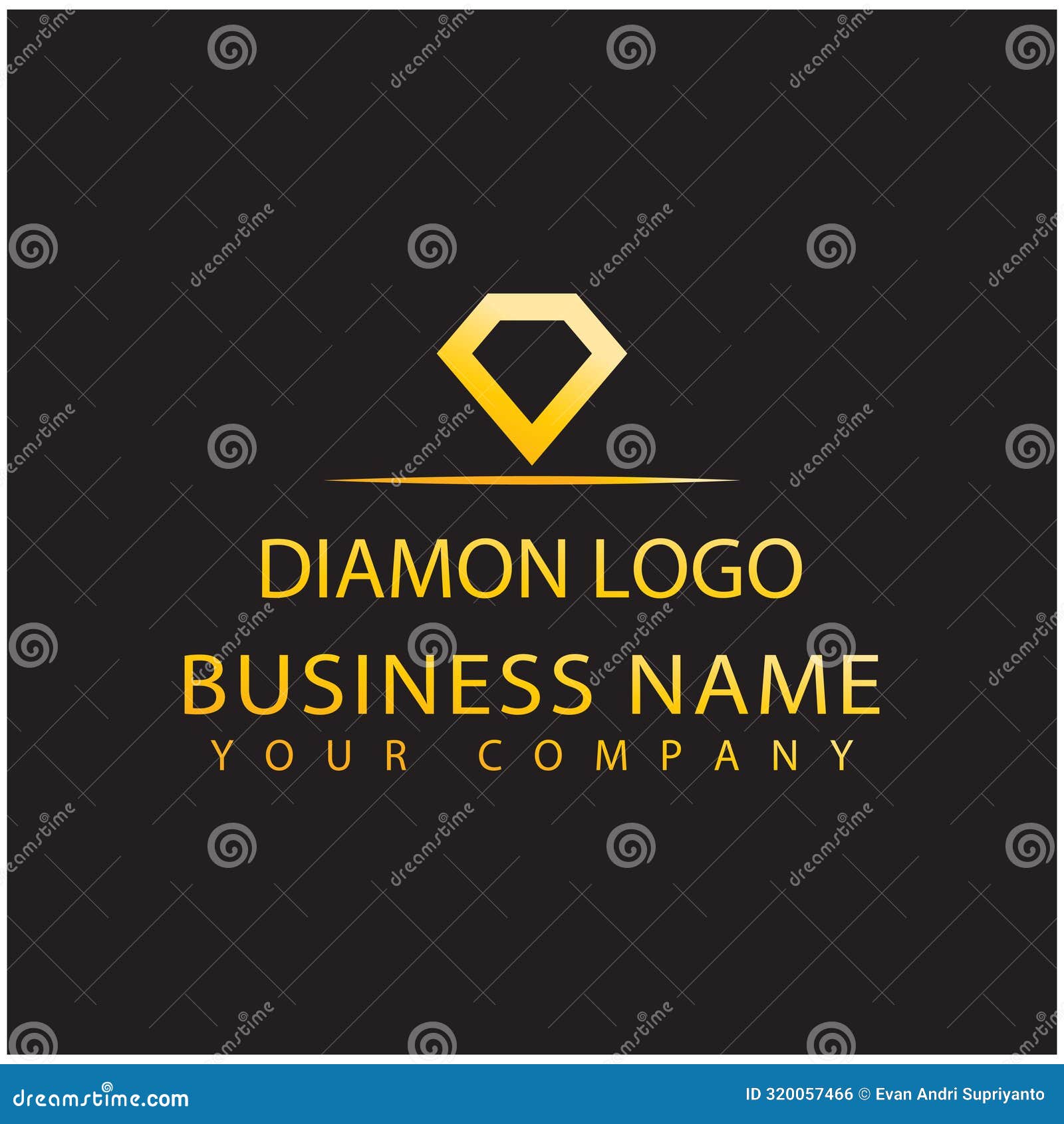 Diamond Logo Vector Template and Symbol Stock Vector - Illustration of ...