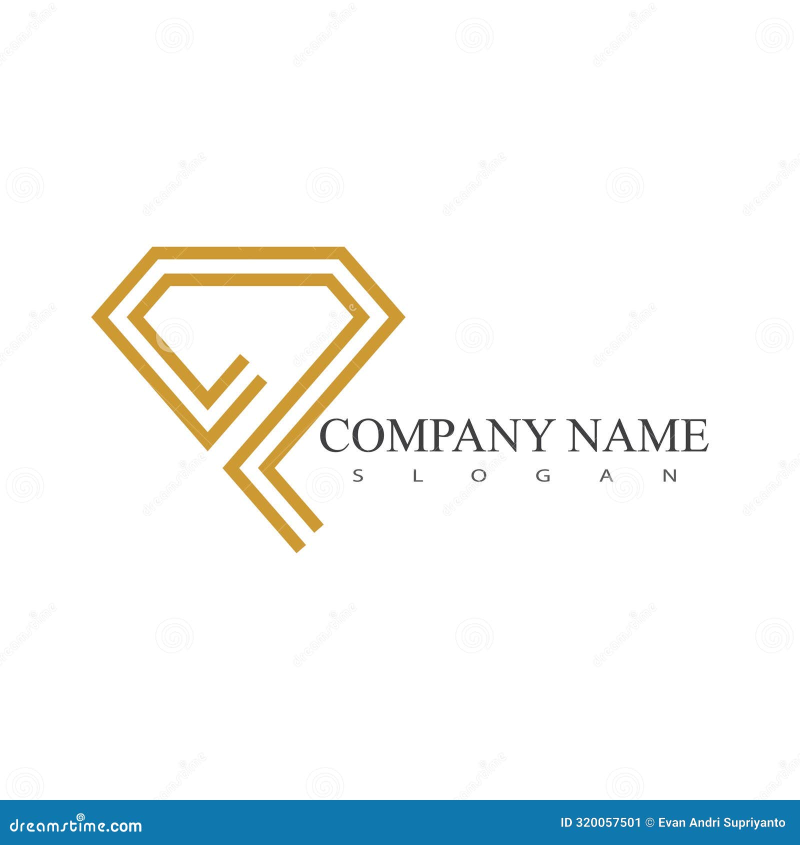 Diamond Logo Vector Template and Symbol Stock Vector - Illustration of ...