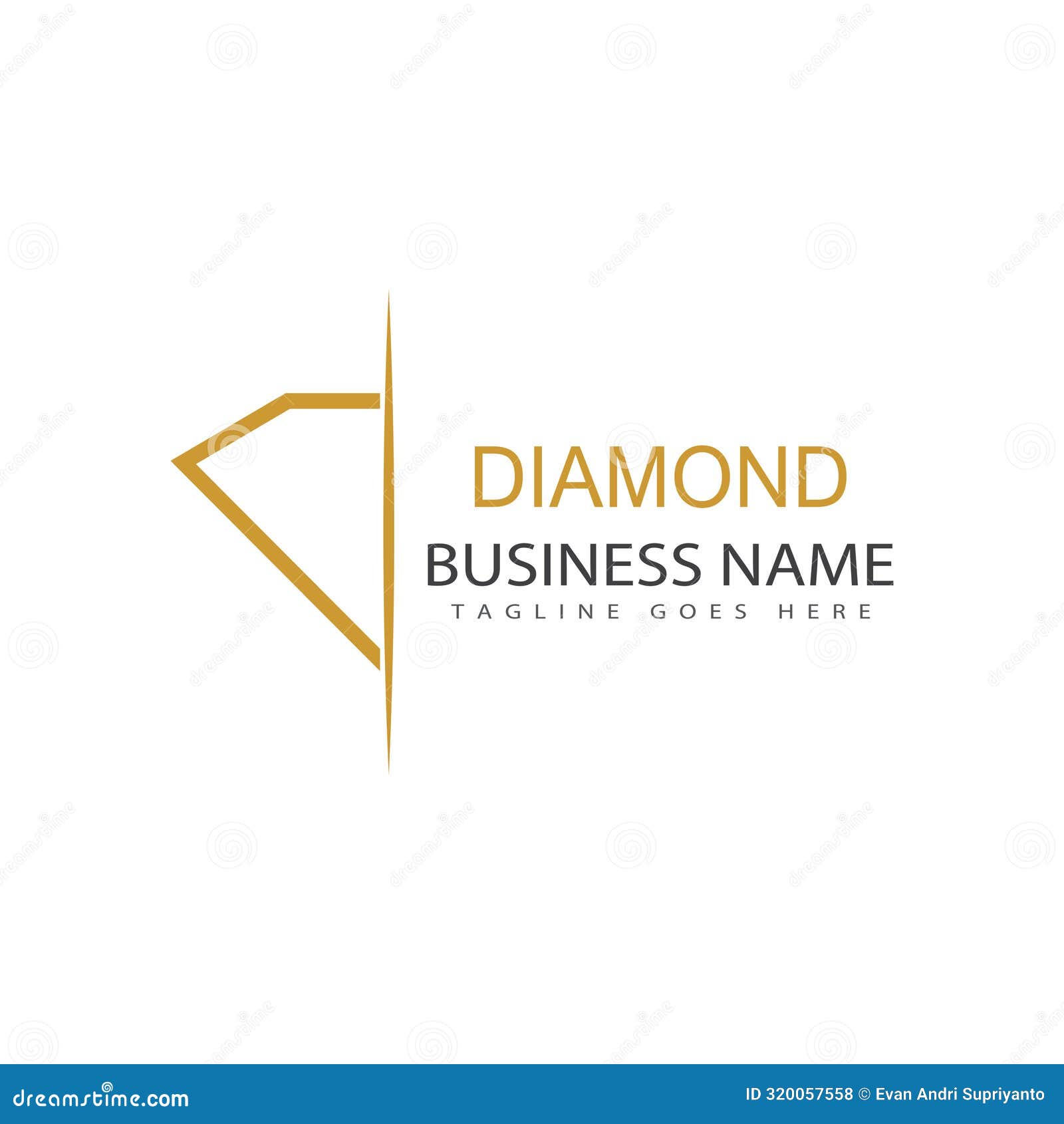 Diamond Logo Vector Template and Symbol Stock Vector - Illustration of ...
