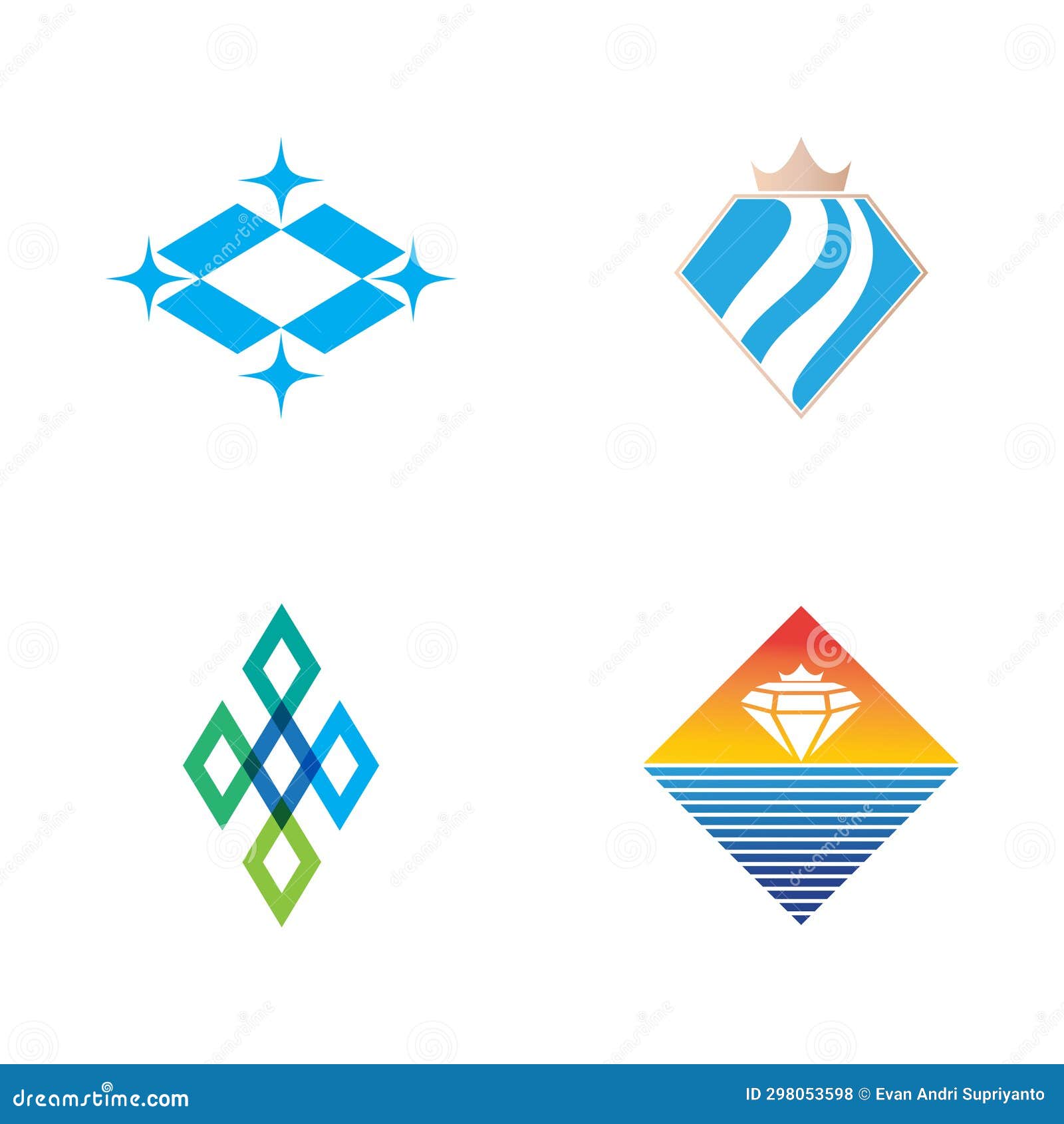 Diamond Logo Vector Template Symbol Design Stock Illustration ...