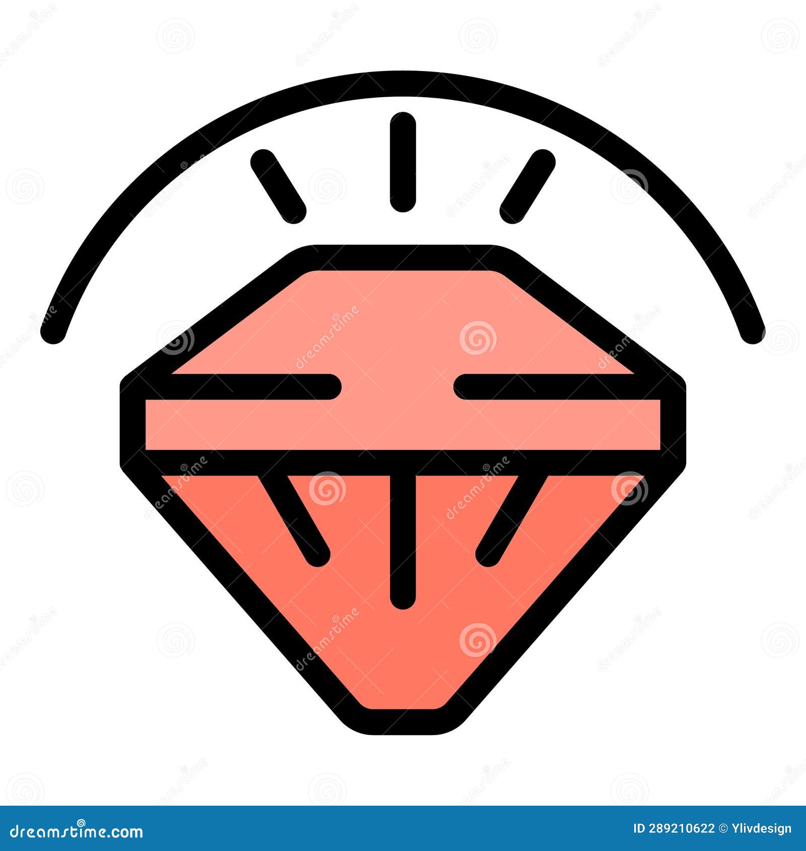Diamond Manager Icon Vector Flat Stock Vector - Illustration of company ...
